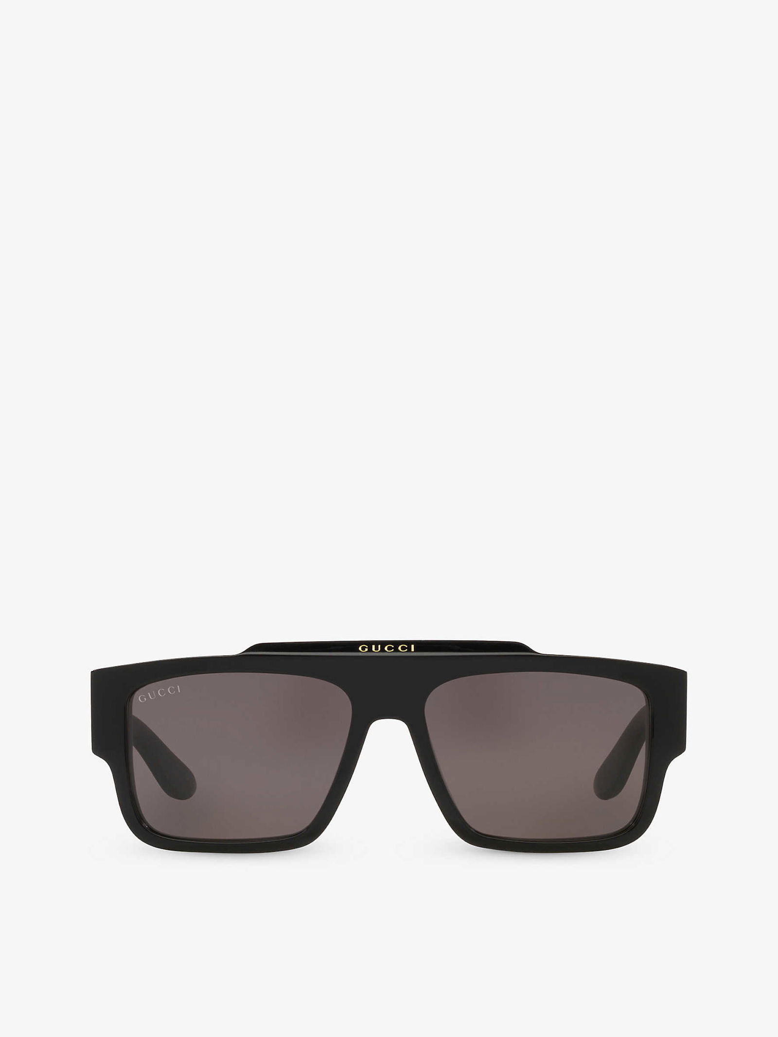GUCCI GC002152 GG1460S Square-Frame Acetate Sunglasses in BLACK | endource