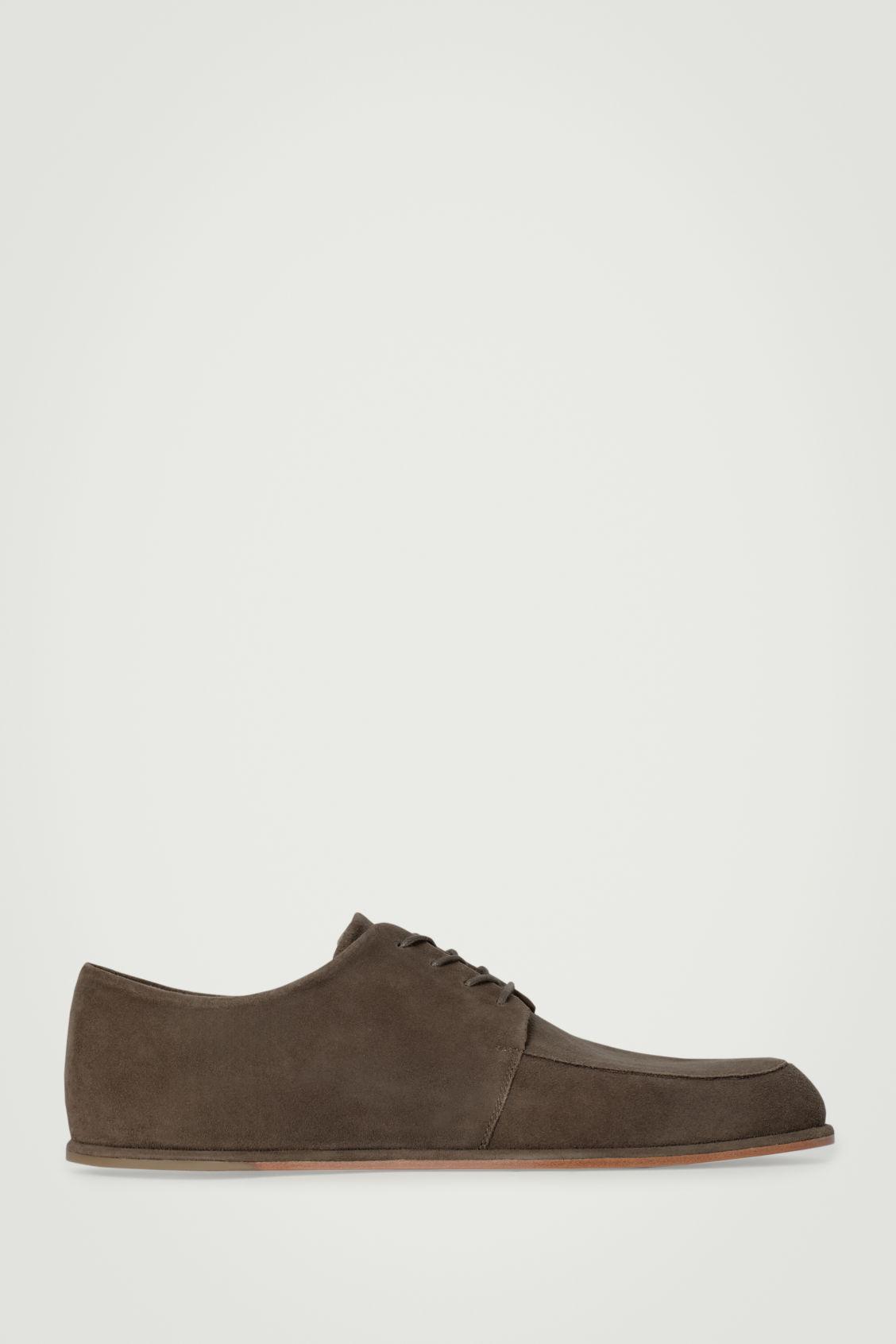 COS Suede Derby Shoes in KHAKI | endource