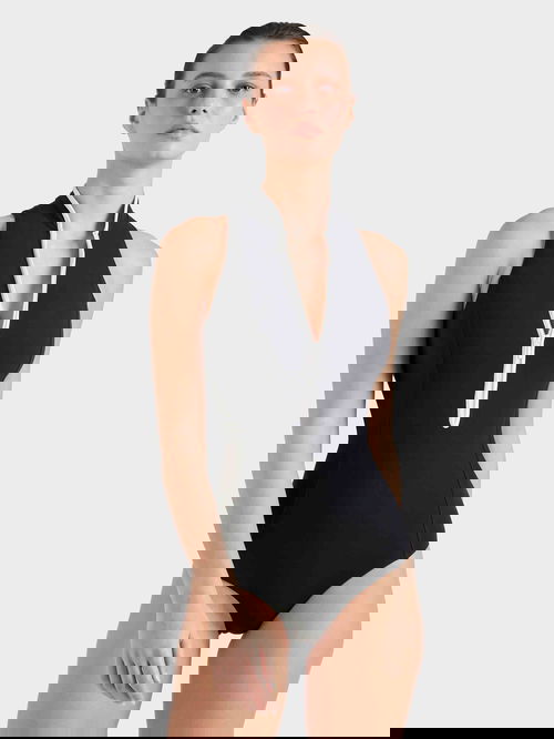 HUNZA G Katya UPF 50+ Swim - Black/White - Black & White / Extra Small ...