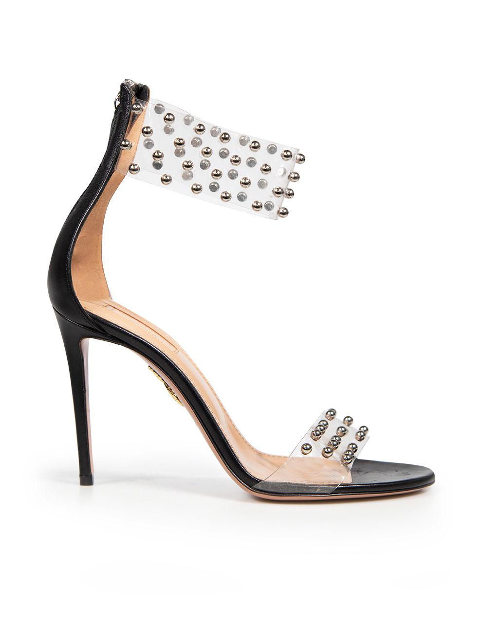 AQUAZZURA Leather Studded High Sandals | endource