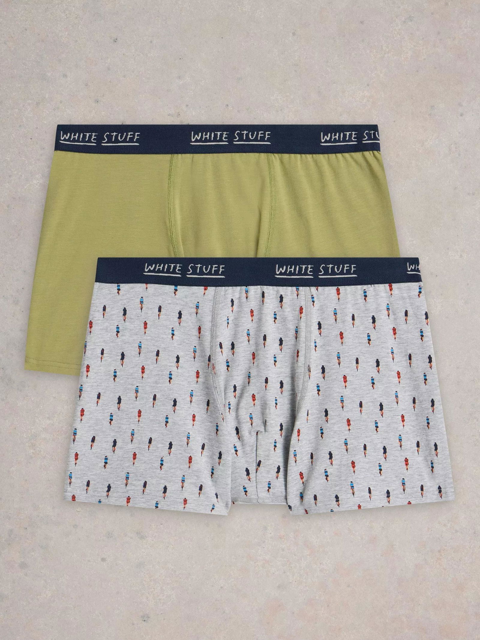 WHITE STUFF Boxers, Pack Of 2 in Grey/Multi | endource