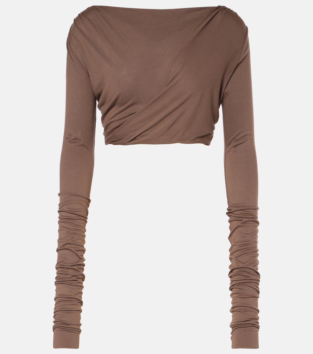 RICK OWENS Jade Crop Top | endource
