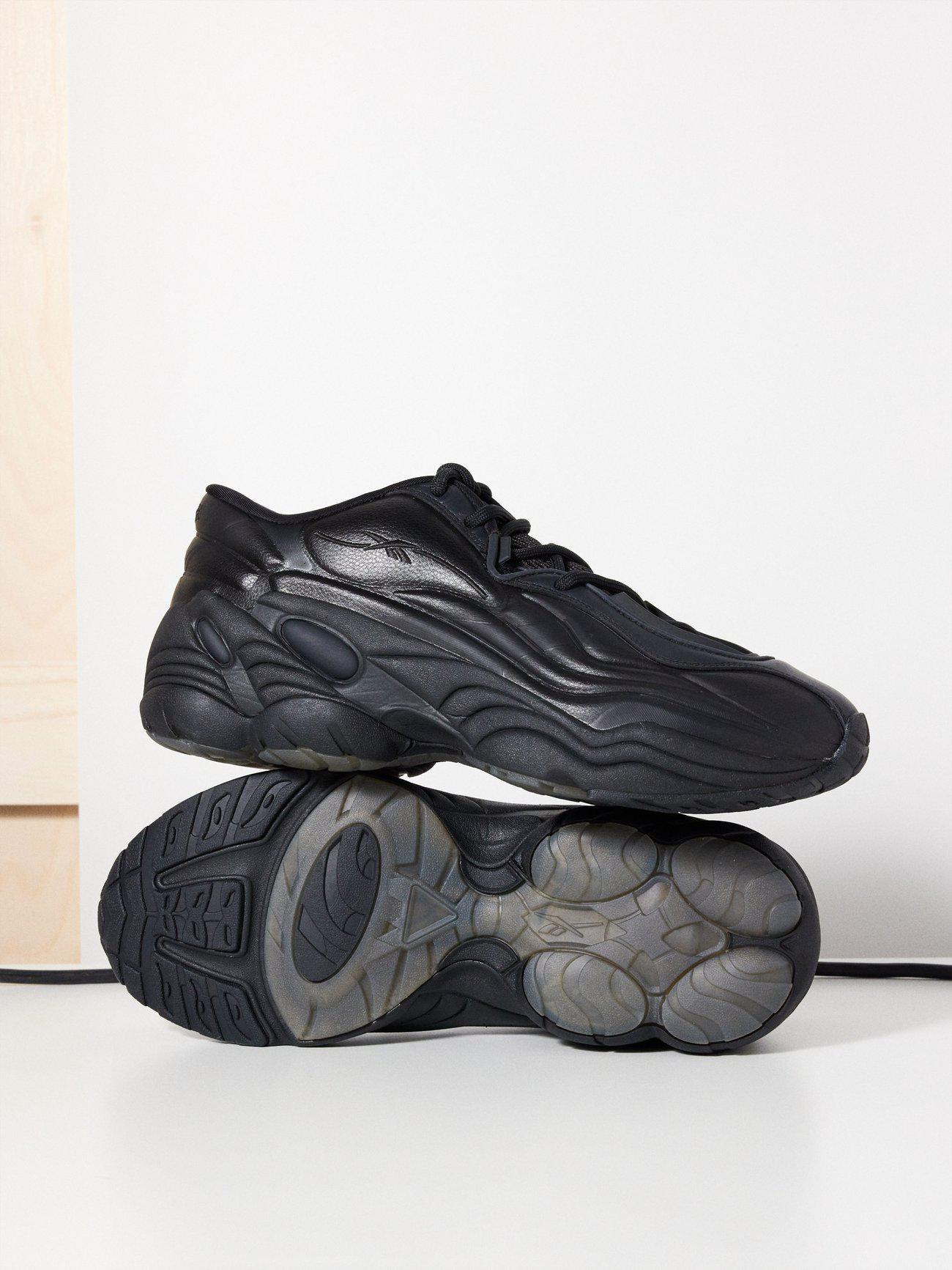 REEBOK DMX Run 6 Faux-Leather Trainers | endource