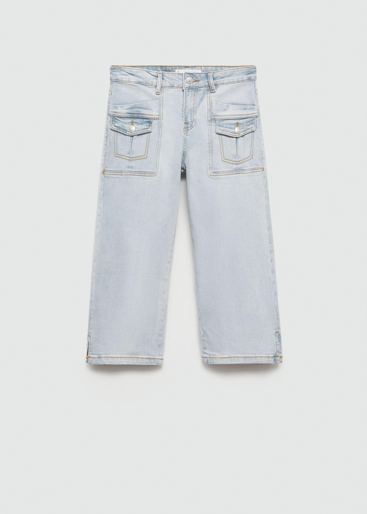 MANGO Straight-Fit Capri Jeans | endource
