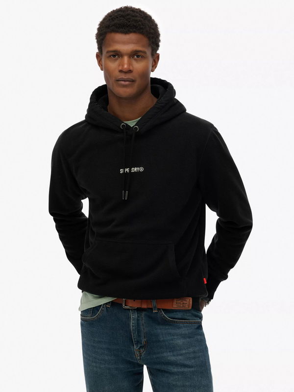 SUPERDRY Micro Logo Fleece Hoodie | endource
