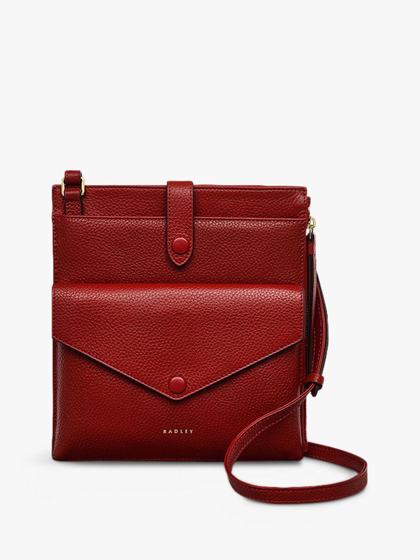 RADLEY Wilton Way Leather Small Zip-Top Crossbody Bag in Claret | endource