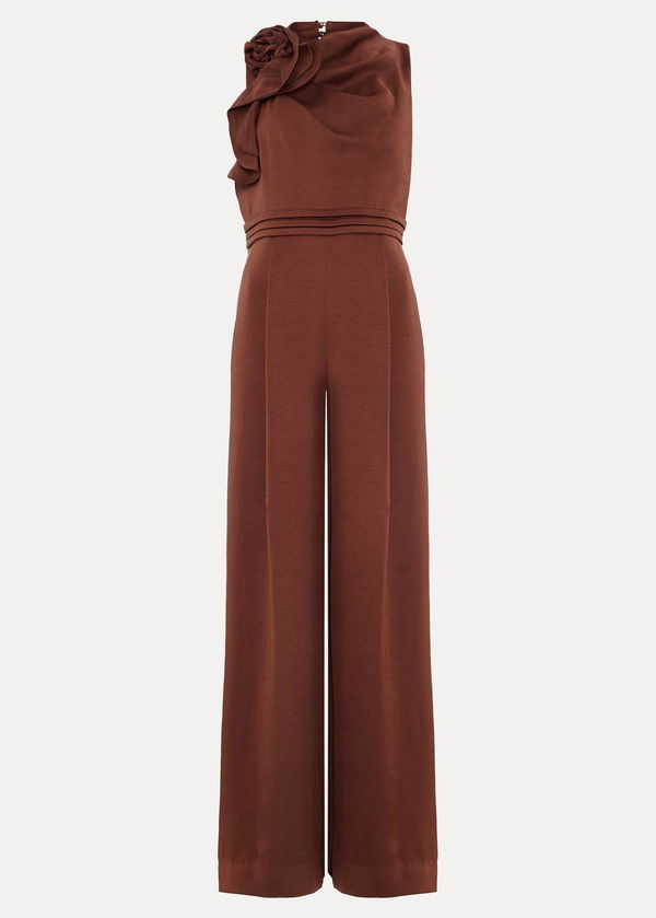 PHASE EIGHT Elora Brown Jumpsuit | endource
