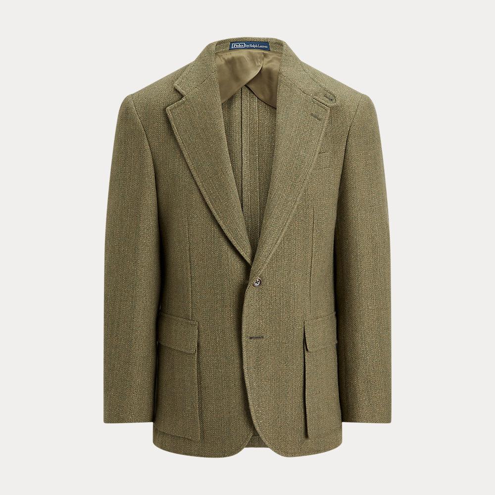 POLO RALPH LAUREN The RL67 Textured Tweed Jacket in Green | endource