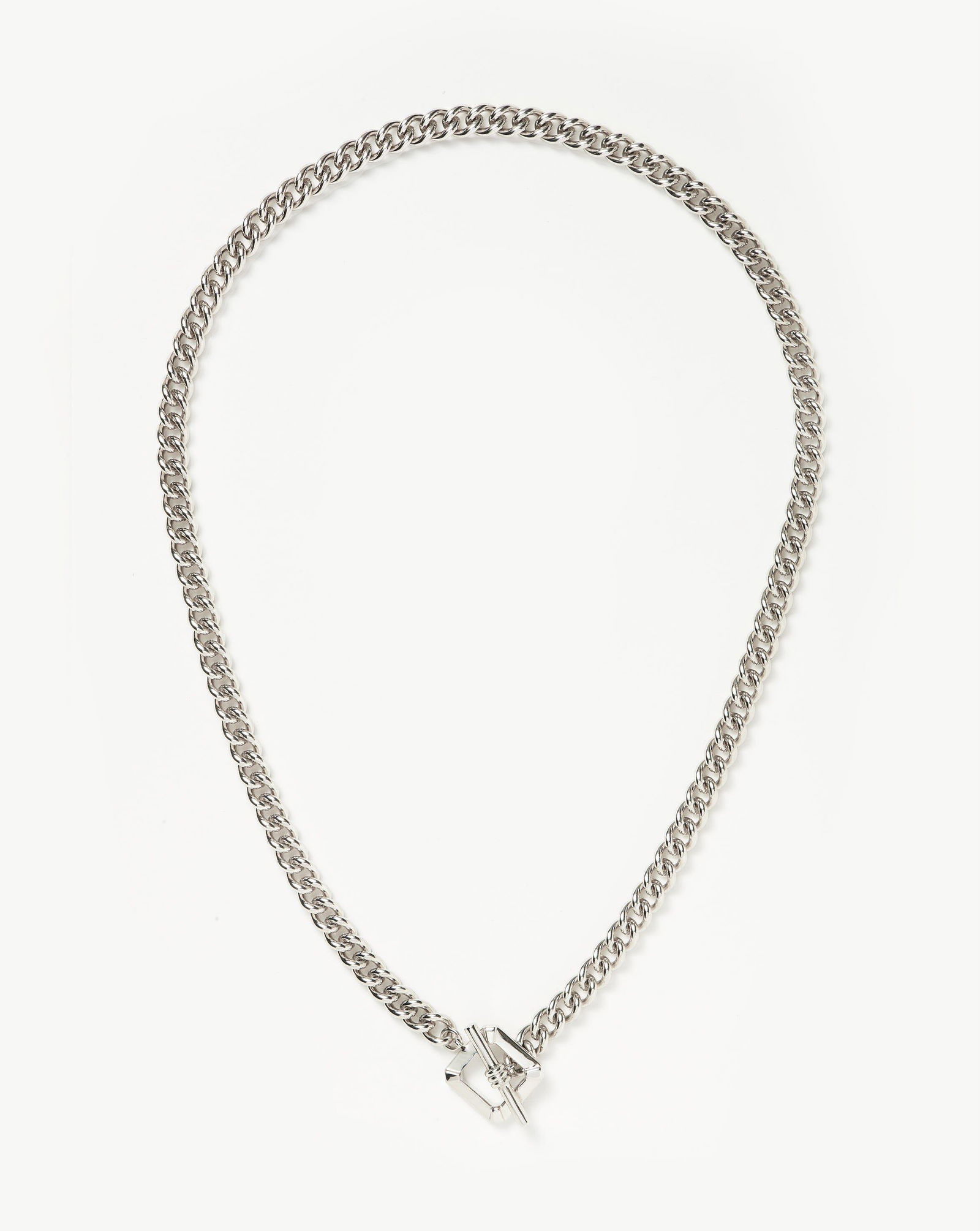 MISSOMA Missoma x Lucy Williams - T-Bar Chain Necklace in Silver Plated ...