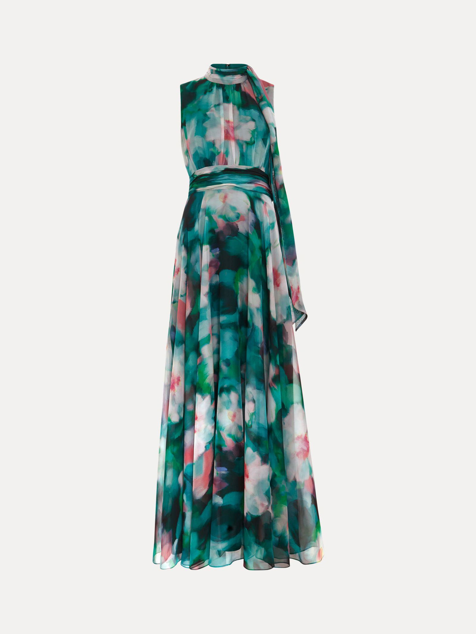 PHASE EIGHT Petite Lucinda Floral Dress in Emerald/Multi | endource
