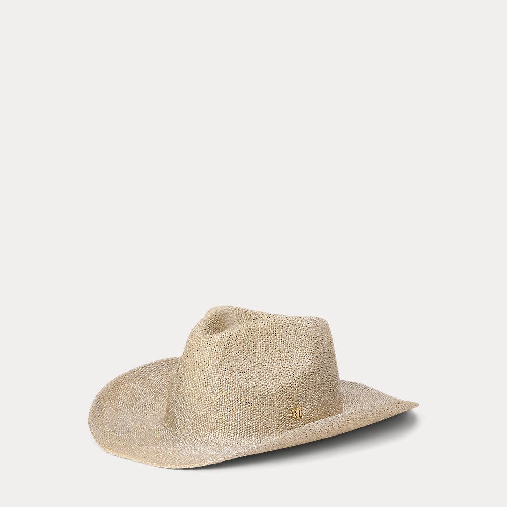 LAUREN RALPH LAUREN Straw Cowboy Hat in Grey | Endource