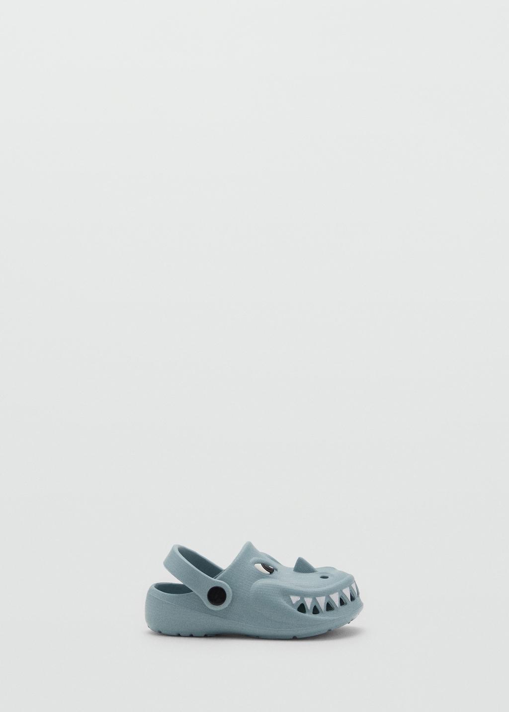 MANGO Dragon-Design Flip-Flops in Sky Blue | endource