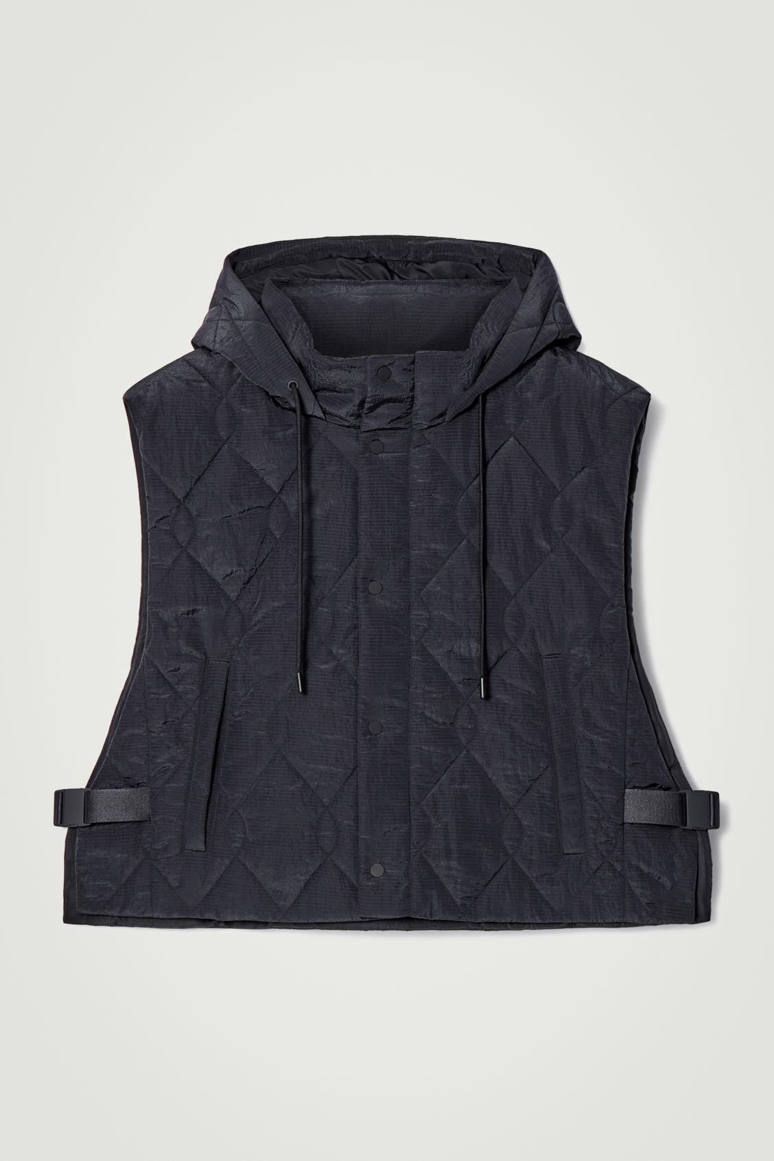 COS Quilted Hooded Hybrid Gilet | endource