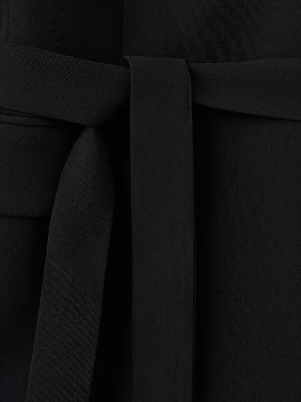 MANGO Iguana Belted Blazer, Black | endource