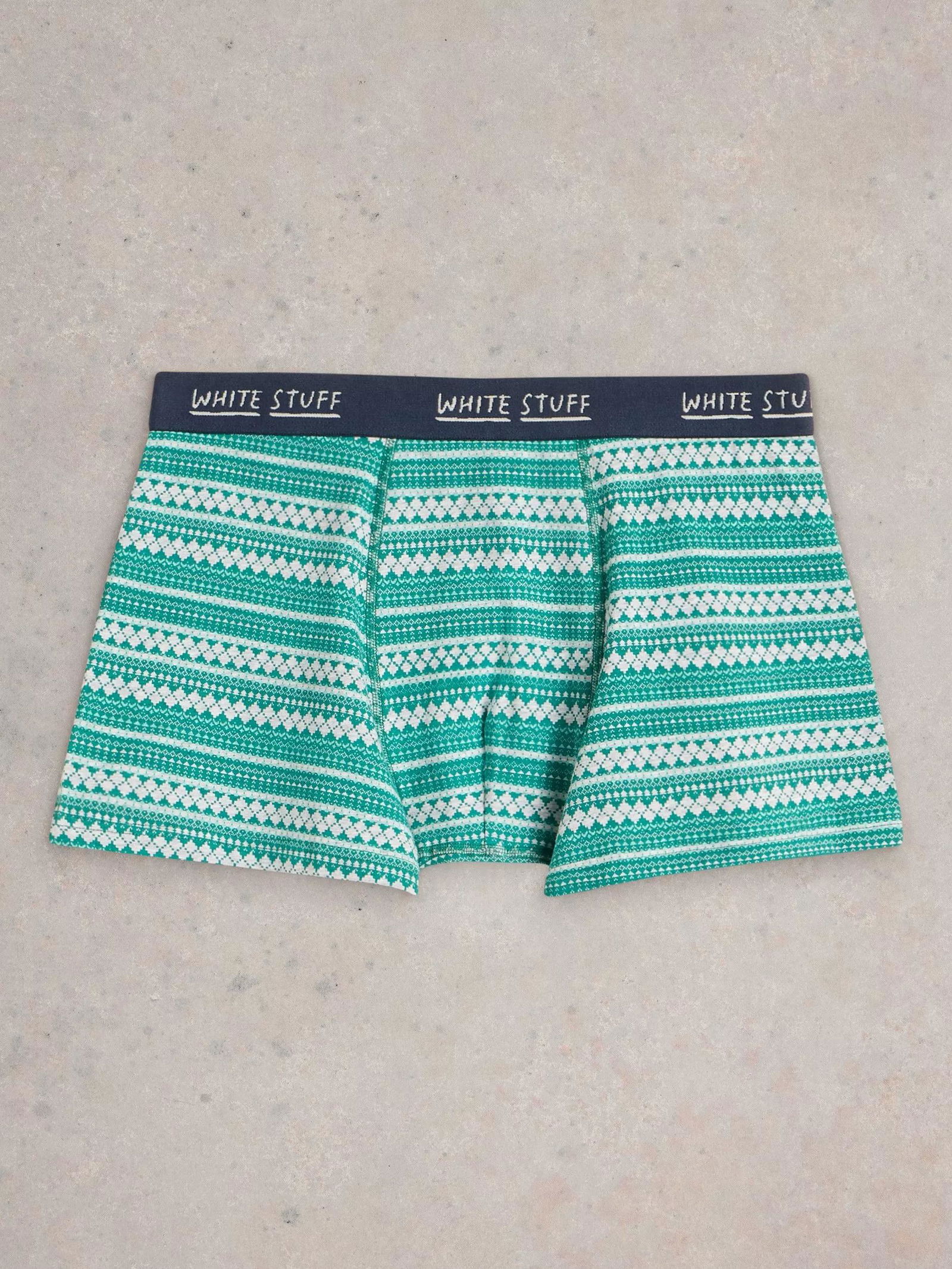 WHITE STUFF Boxers Cracker in Teal Pr | endource