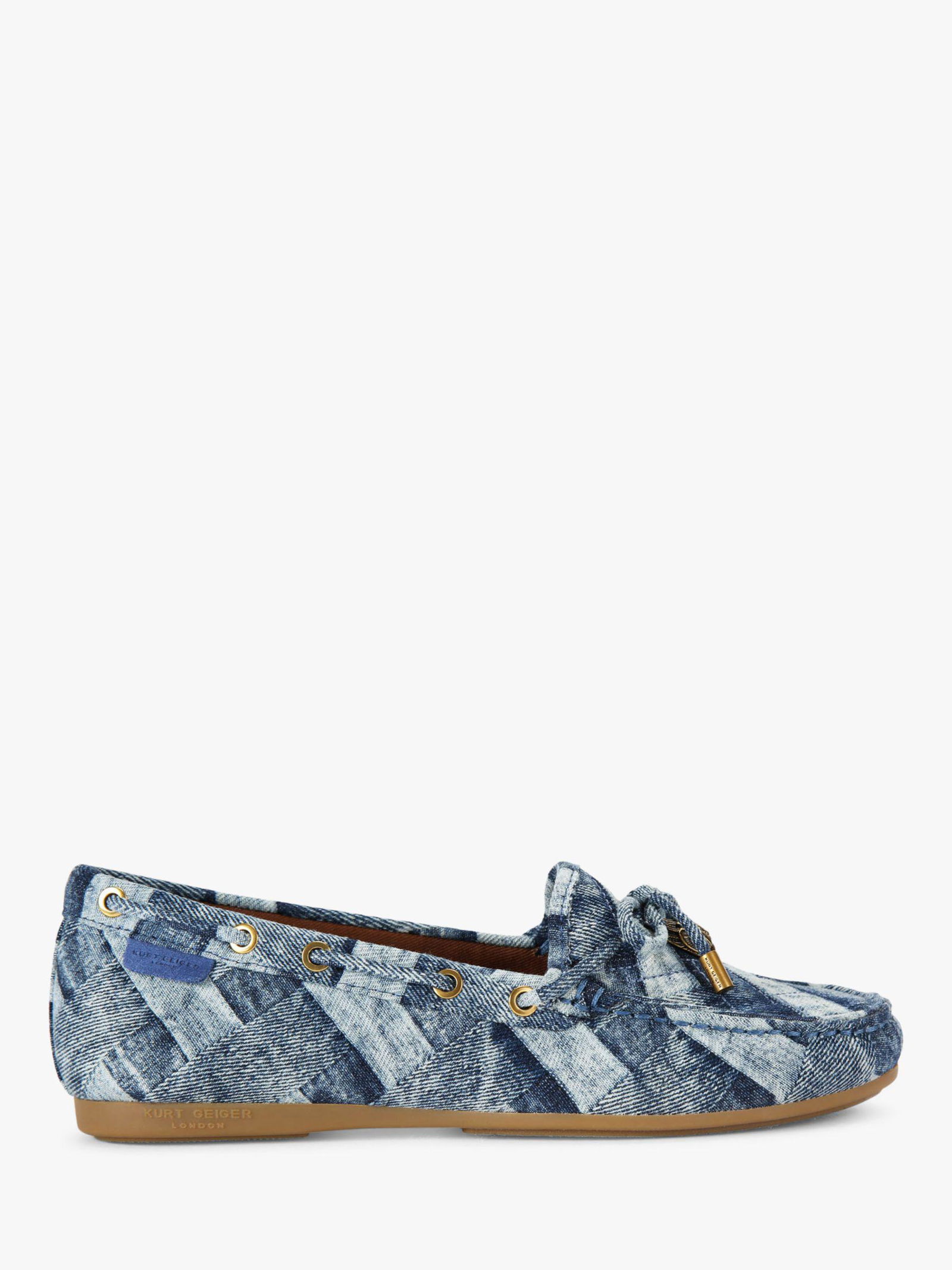 Kurt Geiger London Eagle Moccasins In Blue Endource