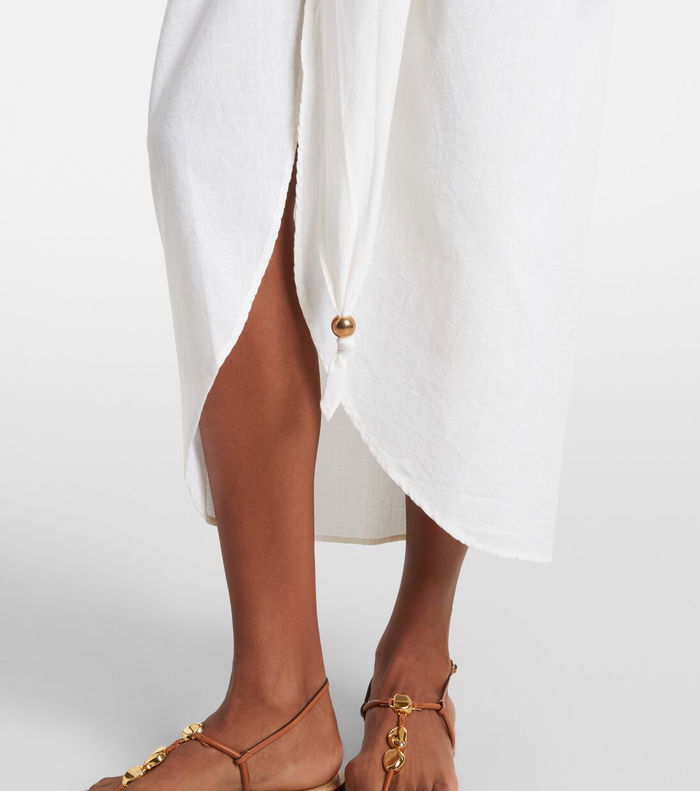 MELISSA ODABASH Winnie Cotton And Linen Beach Cover-up | endource
