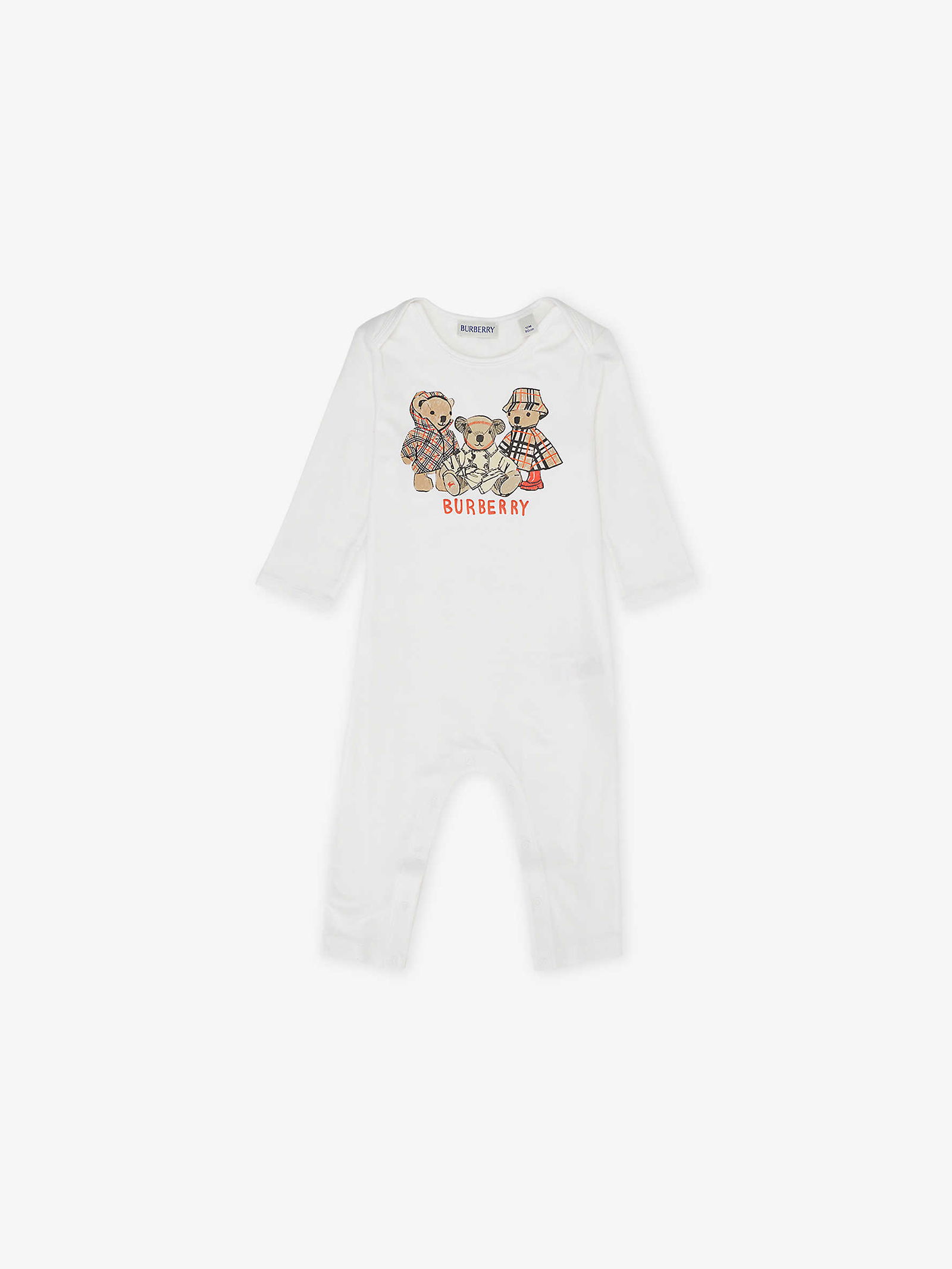BURBERRY Albern Teddy Stretch-Cotton Romper | endource