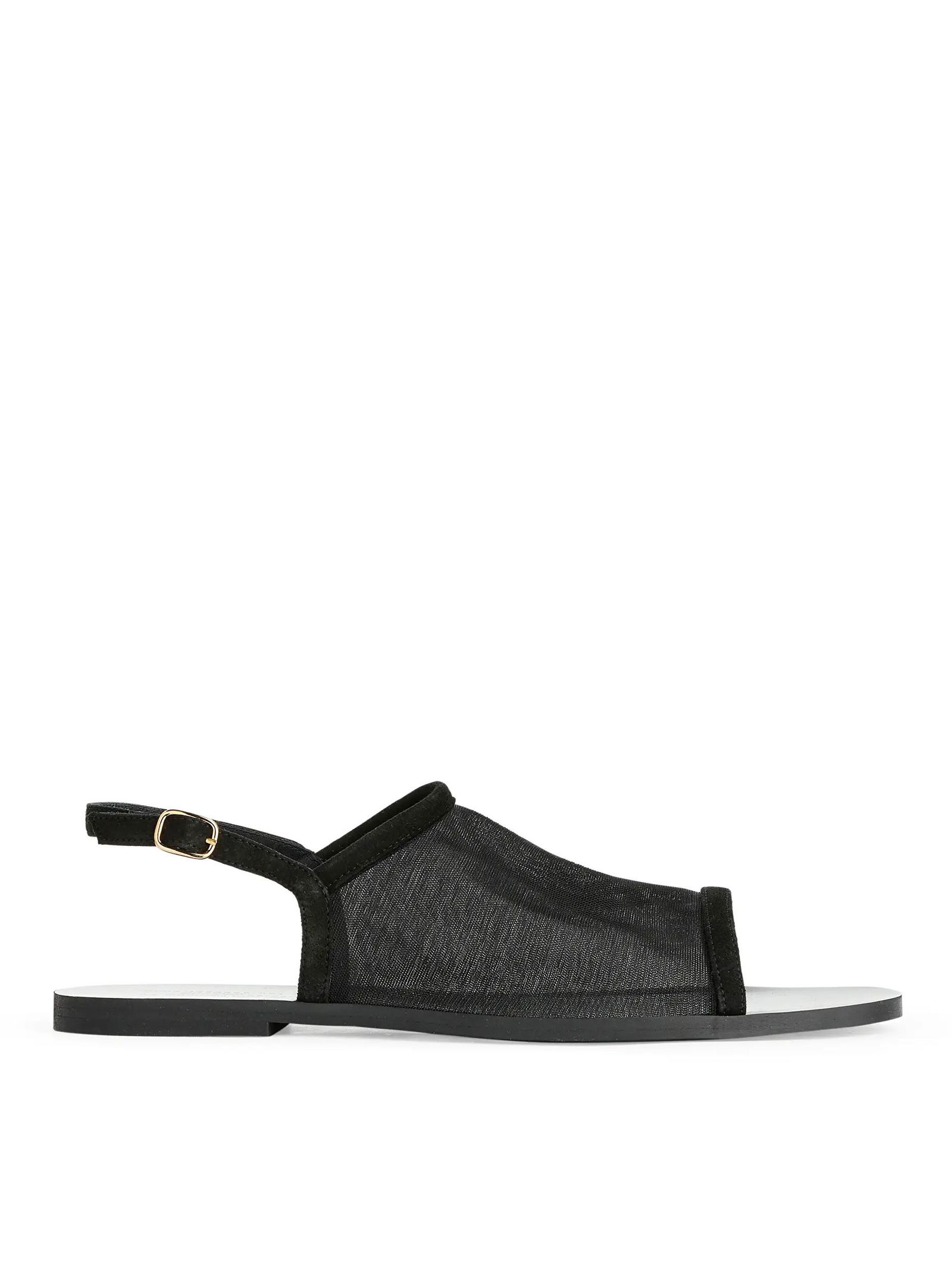 ARKET Mesh Slides in Black | Endource