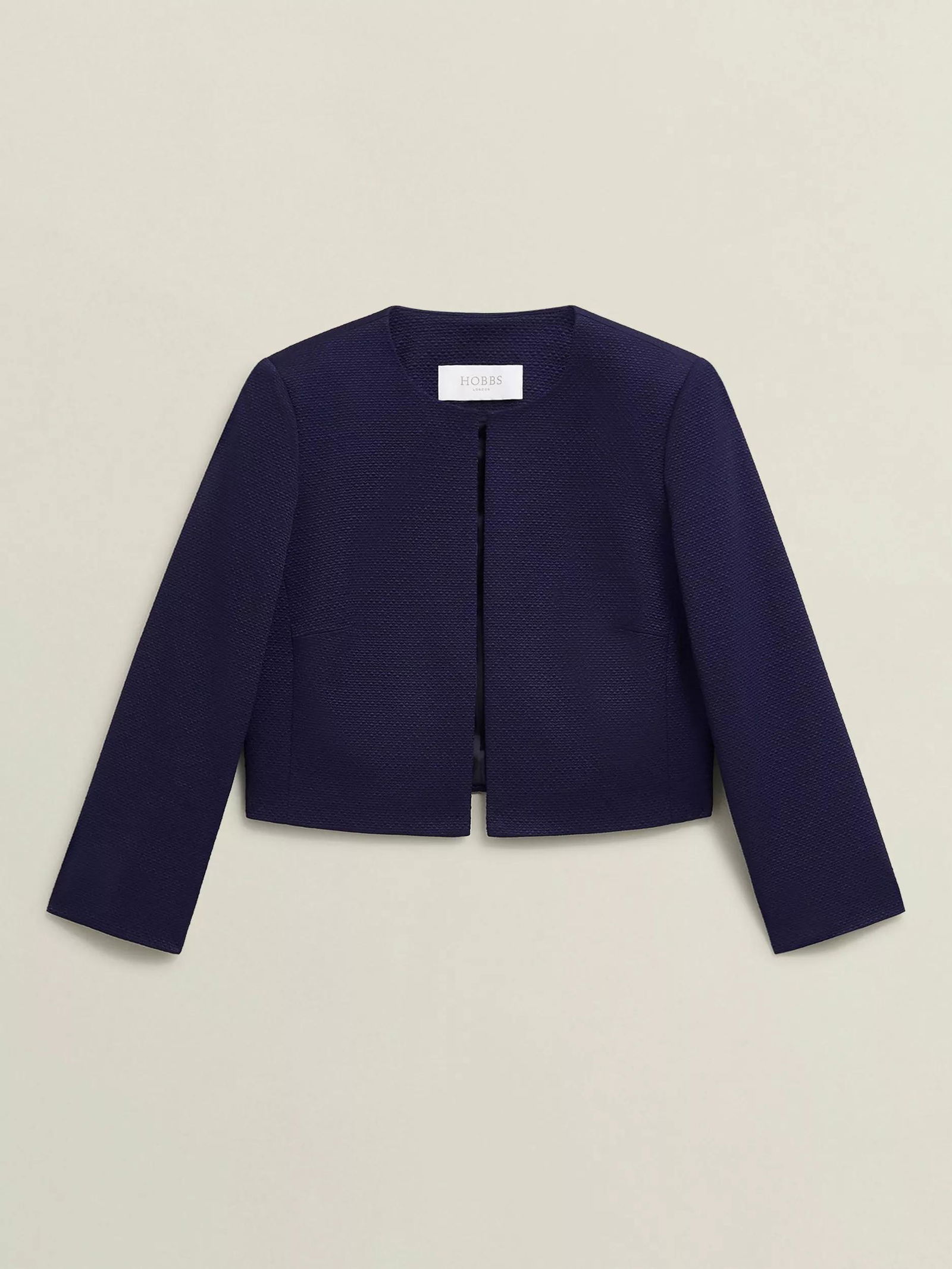 HOBBS Elize Cropped Jacket in Midnight Navy | endource