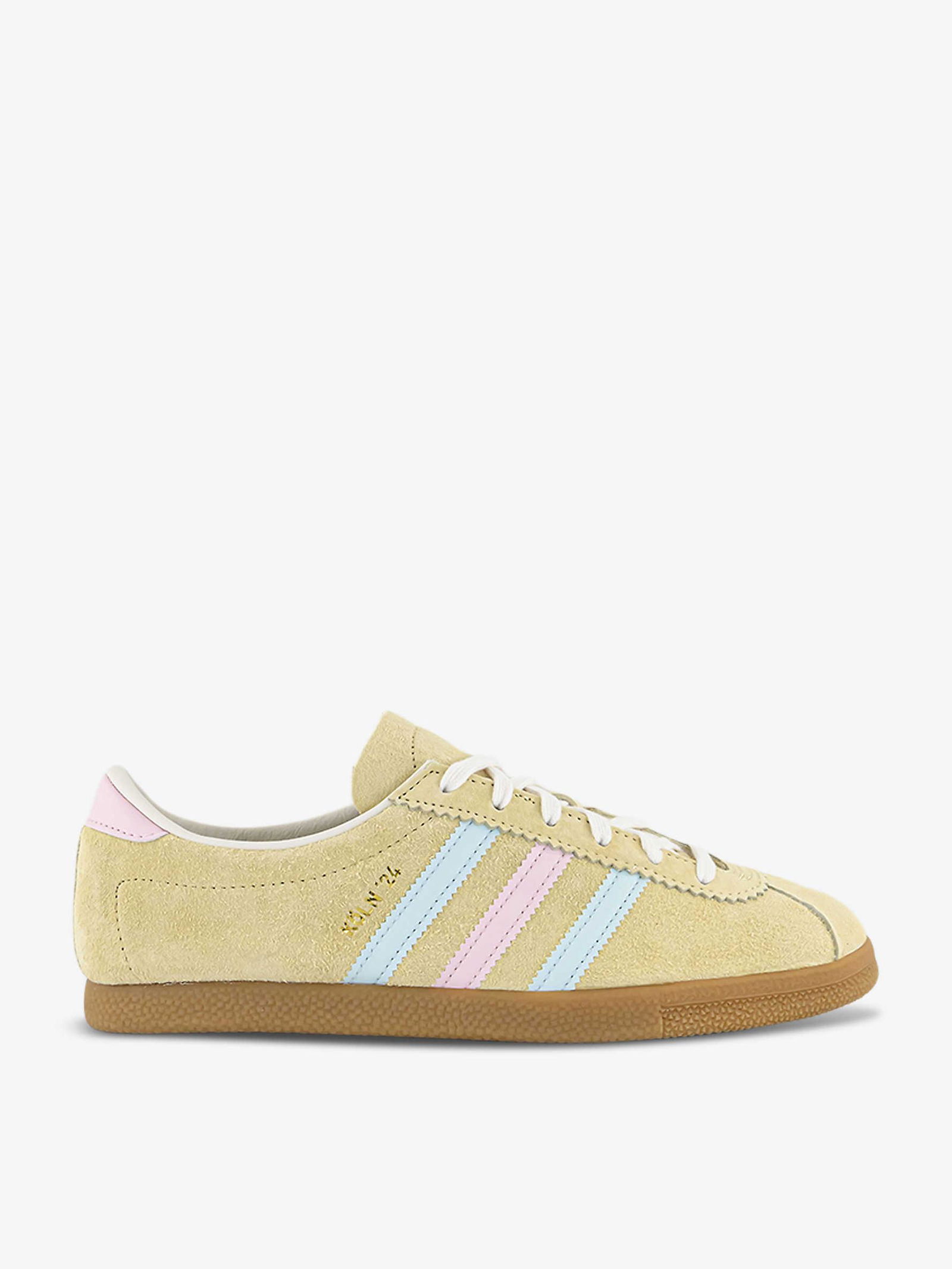 ADIDAS Köln 24 Suede Low-Top Trainers in ALMOST YELLOW ALMOST BL | endource