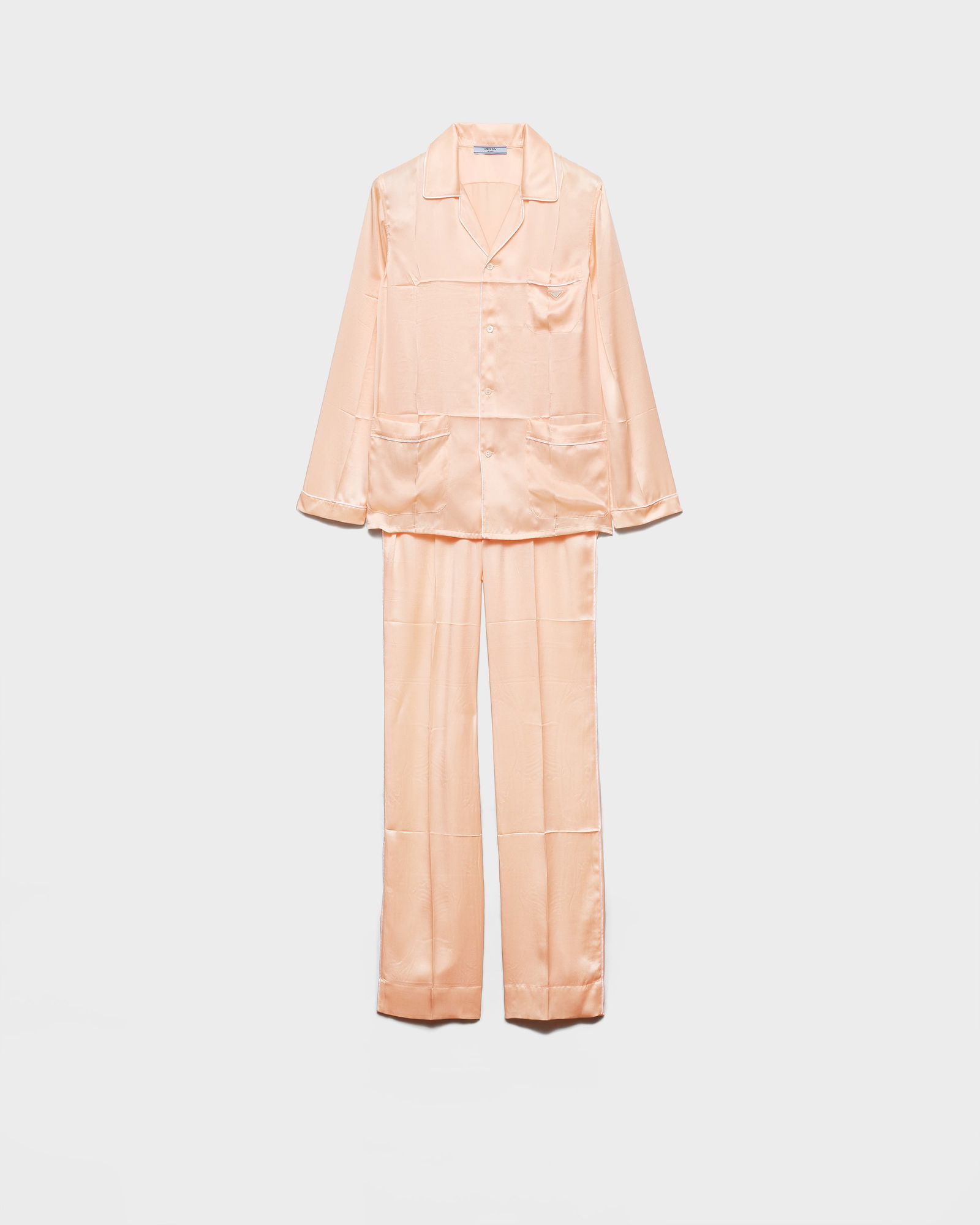 PRADA Vintage-Look Satin Pajamas | endource