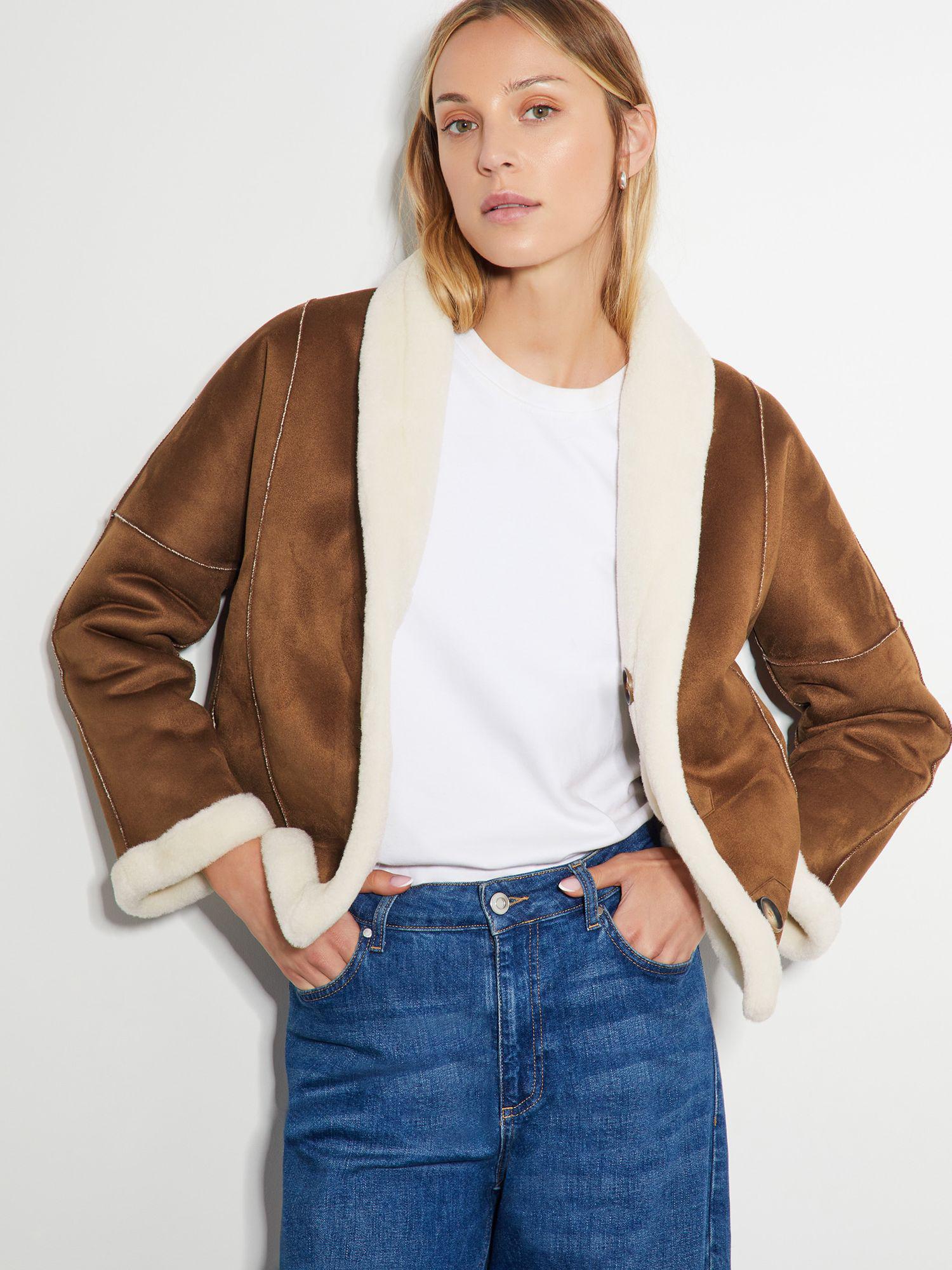Monsoon Jojo Reversible Jacket in Tan | endource