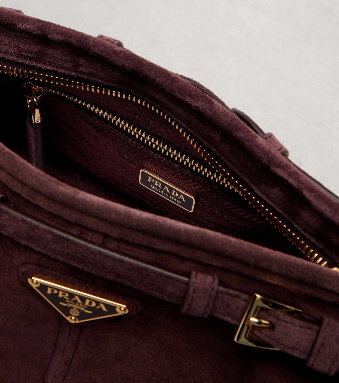 PRADA Bonnie Small Suede Shoulder Bag | endource