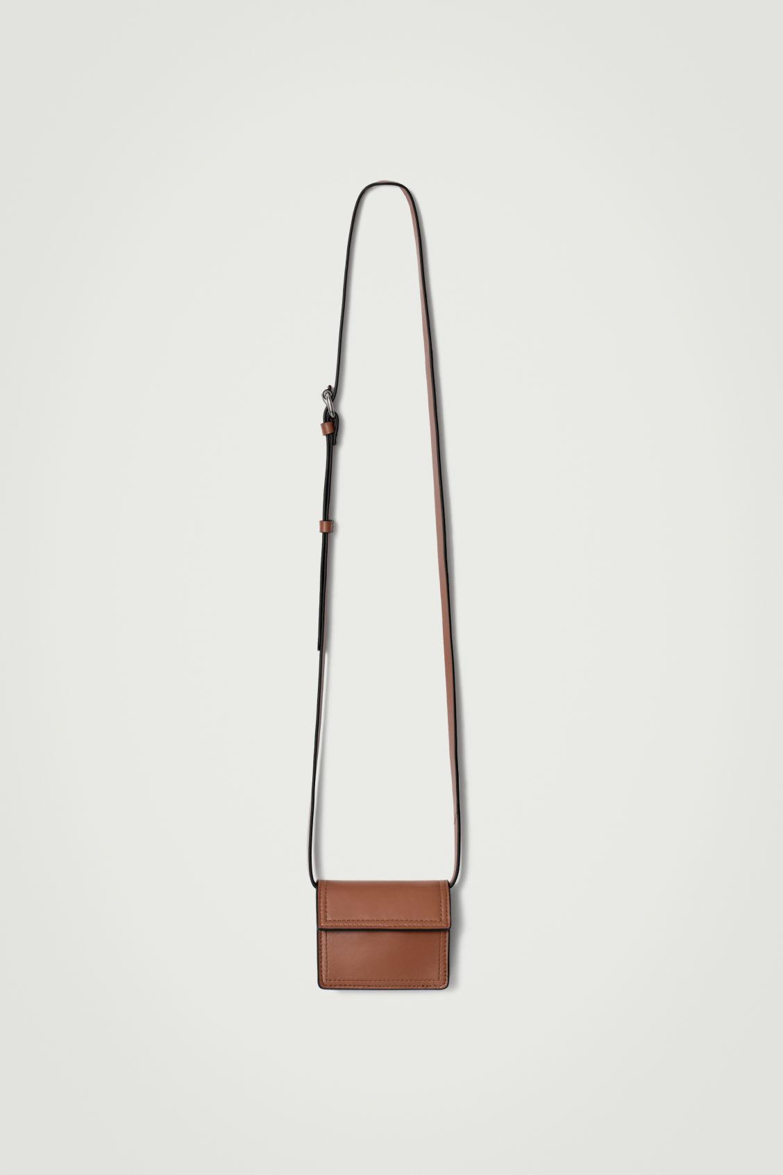 COS Mini Crossbody Pouch in BROWN | endource