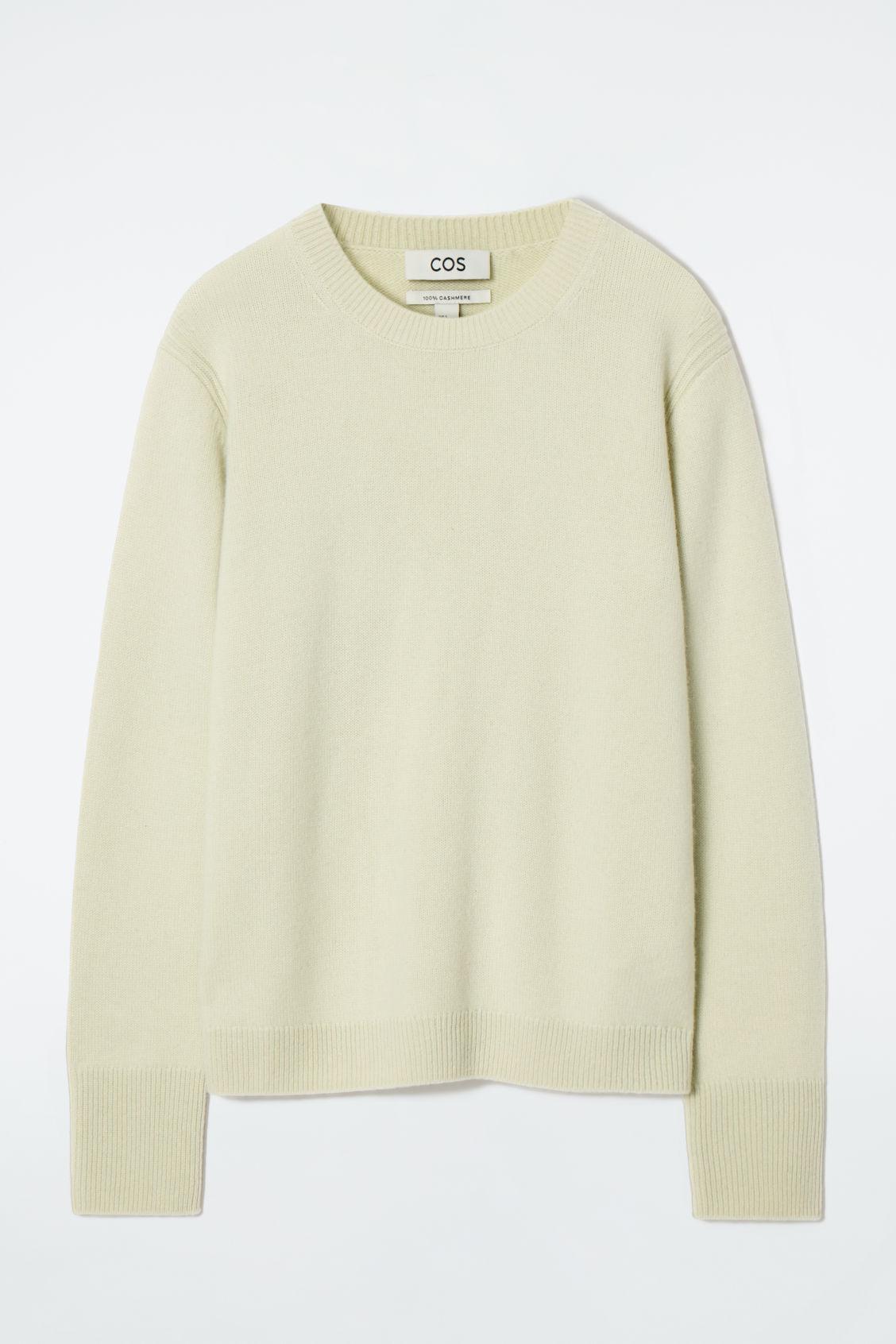 COS Pure Cashmere Jumper in PALE GREEN | endource