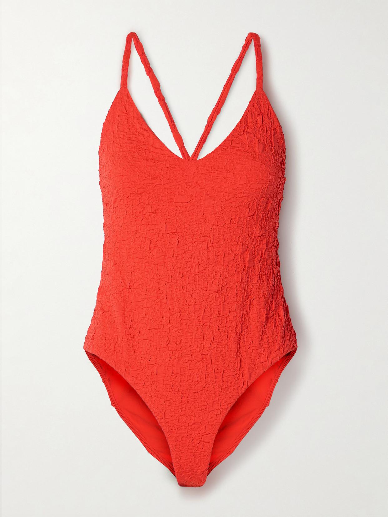 MARA HOFFMAN Emma Recycled-Popcorn Swimsuit | endource