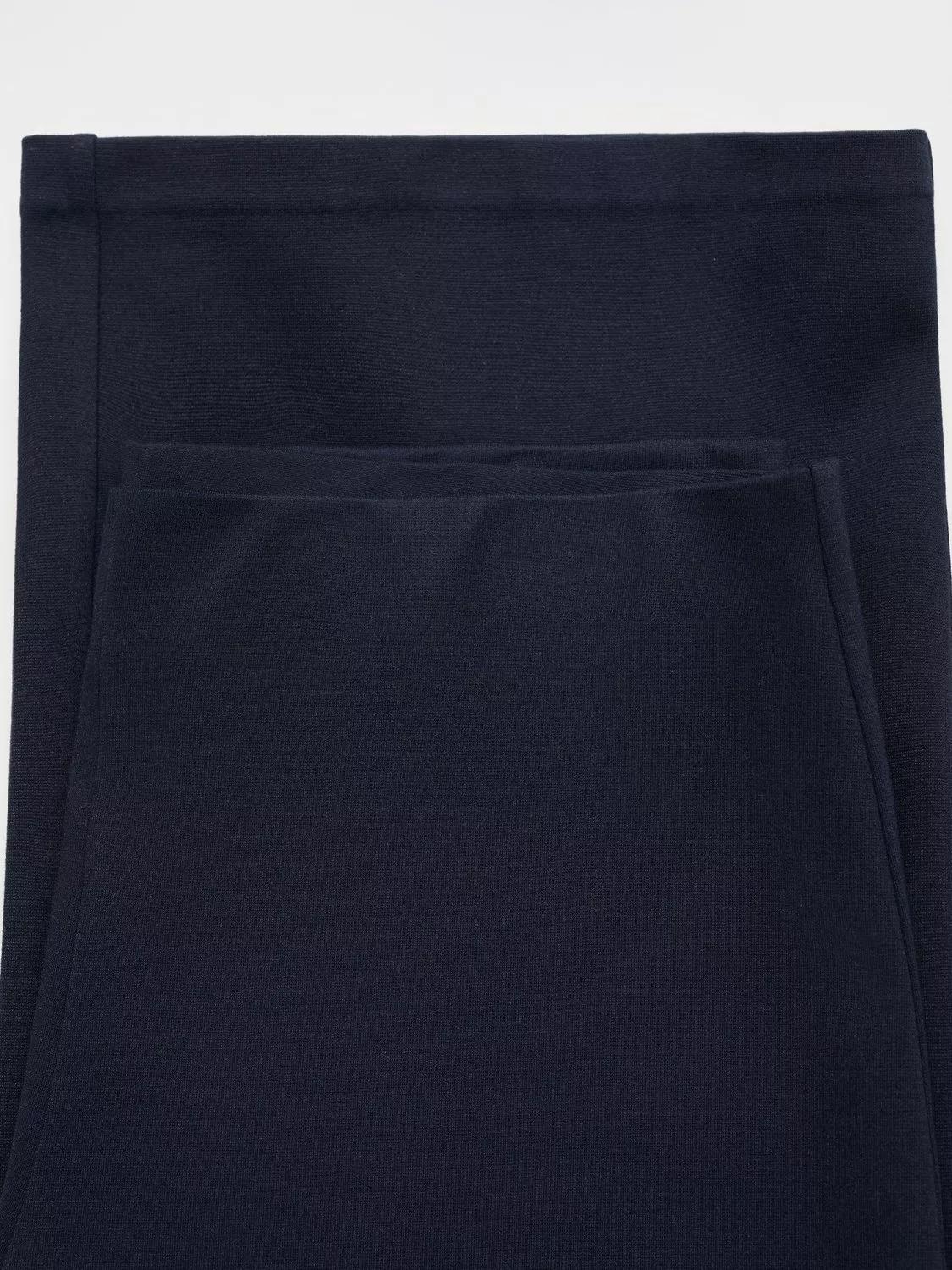 MANGO Brin Smart Straight Cut Trousers, Navy | endource