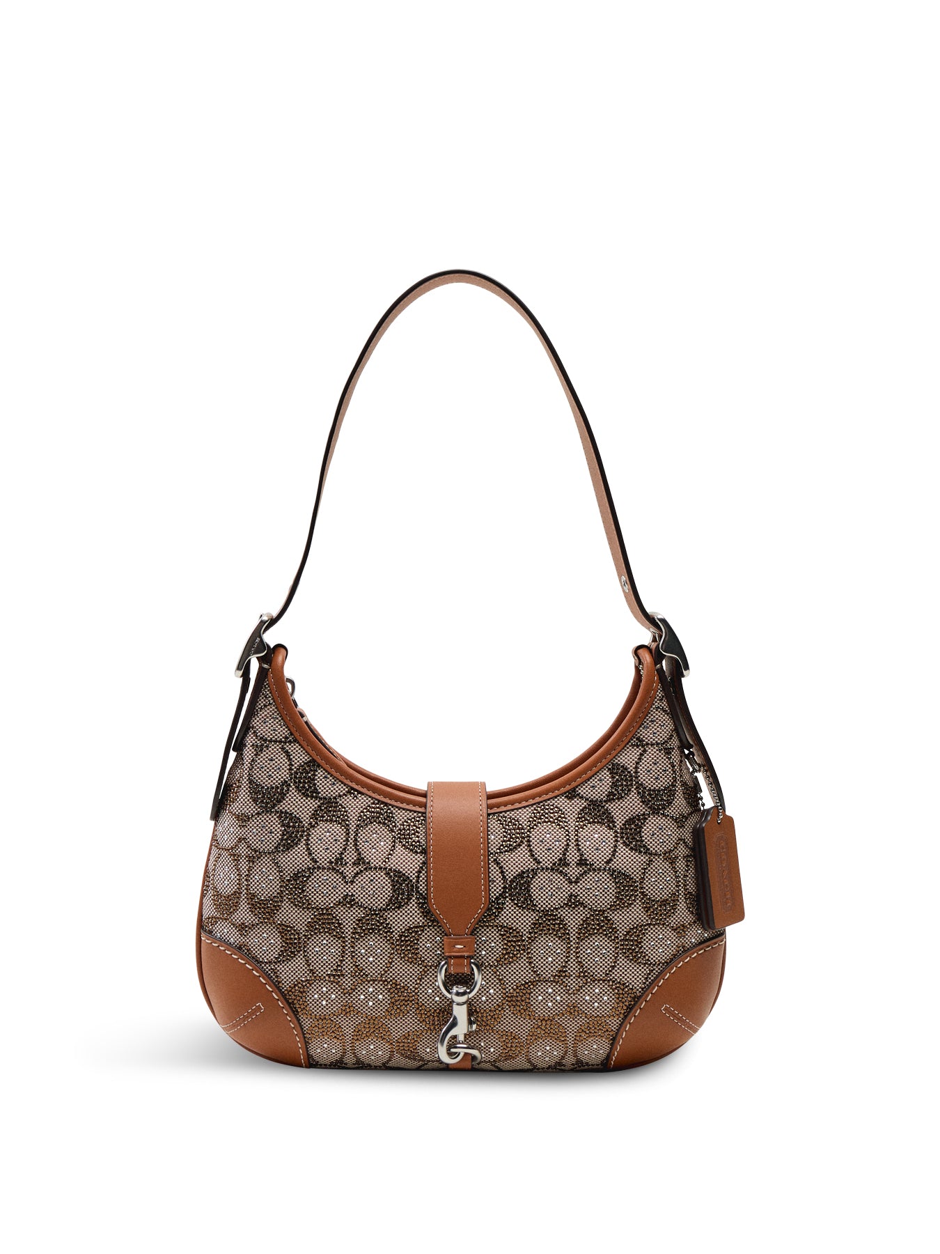 COACH The Originals Crystal Signature Jacquard Hamptons Hobo | endource