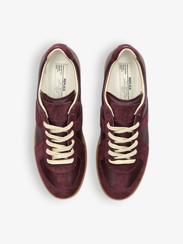 MAISON MARGIELA Replica Leather Low-Top Trainers | endource
