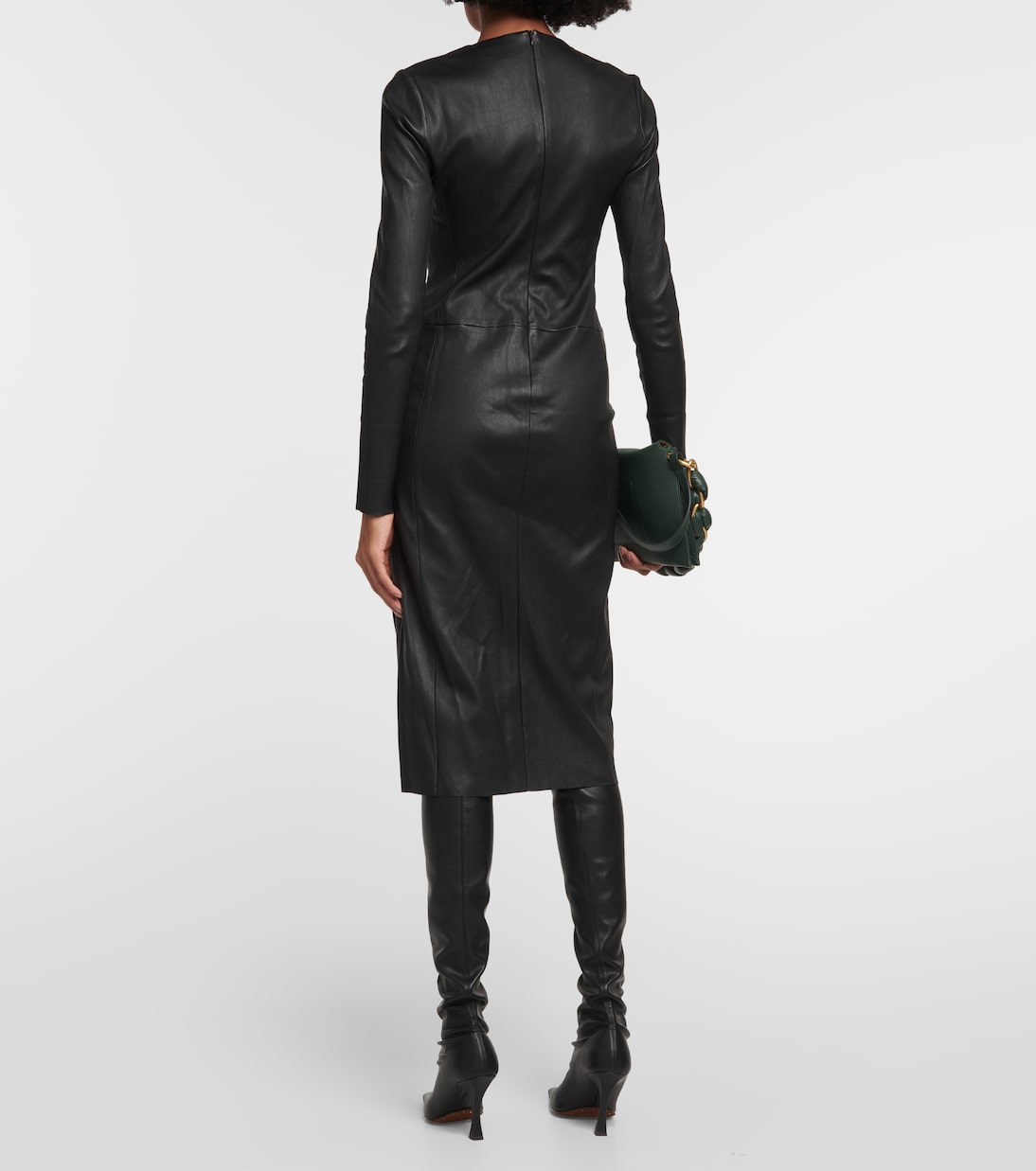 Stouls Jurgen Leather Midi Dress | endource