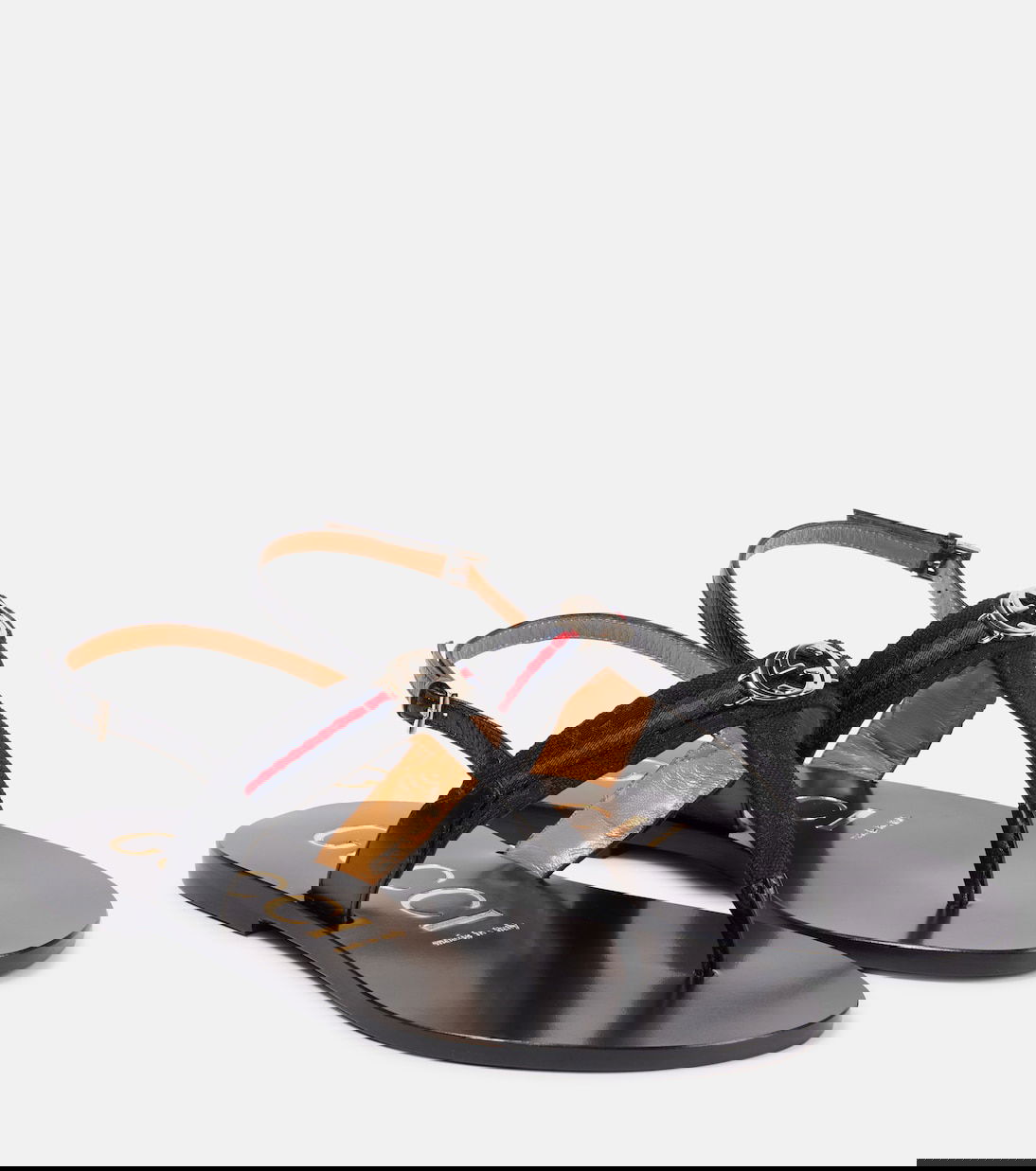 GUCCI Interlocking G Canvas Sandals | endource