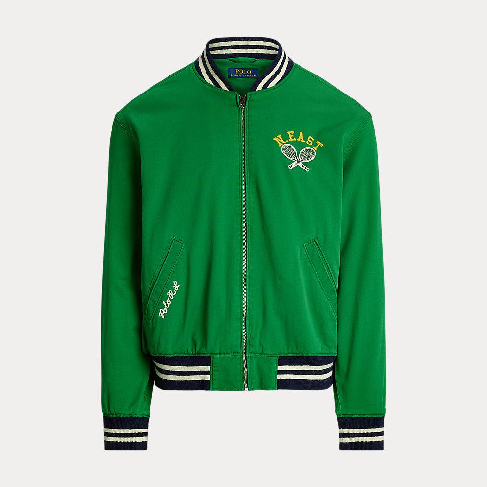 Polo Ralph Lauren Tennis Inspired Twill Jacket In Green Endource 6709