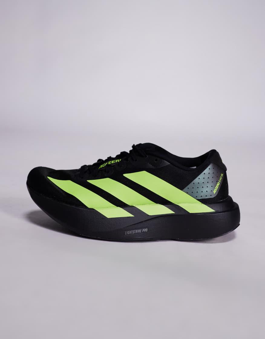 ADIDAS Running Adizero EVO SL Trainers In Black And Neon Yellow | endource