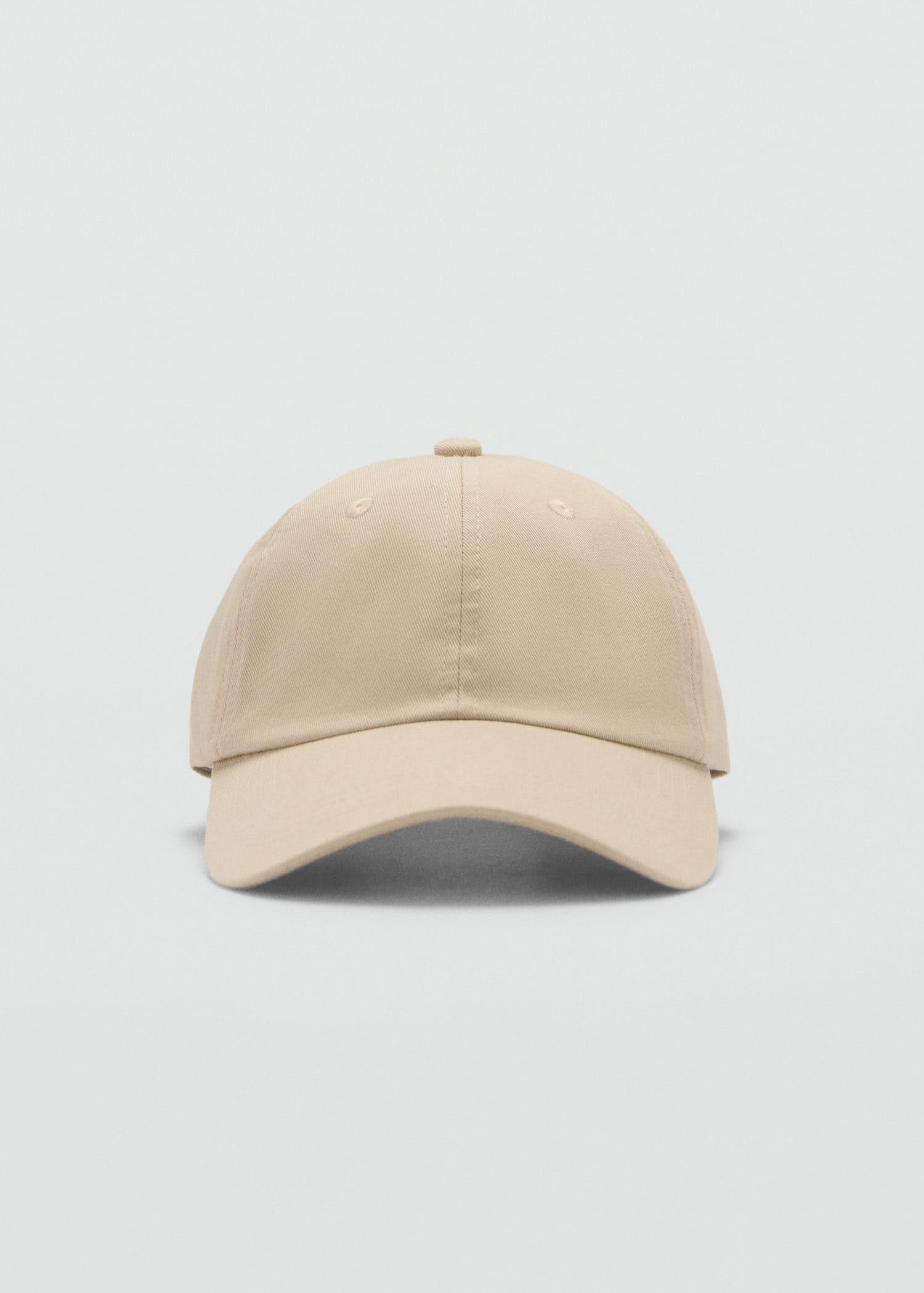 MANGO Cotton Visor Cap in Indigo Blue | endource