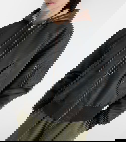 JW ANDERSON Shearling-trimmed Bomber Jacket | endource