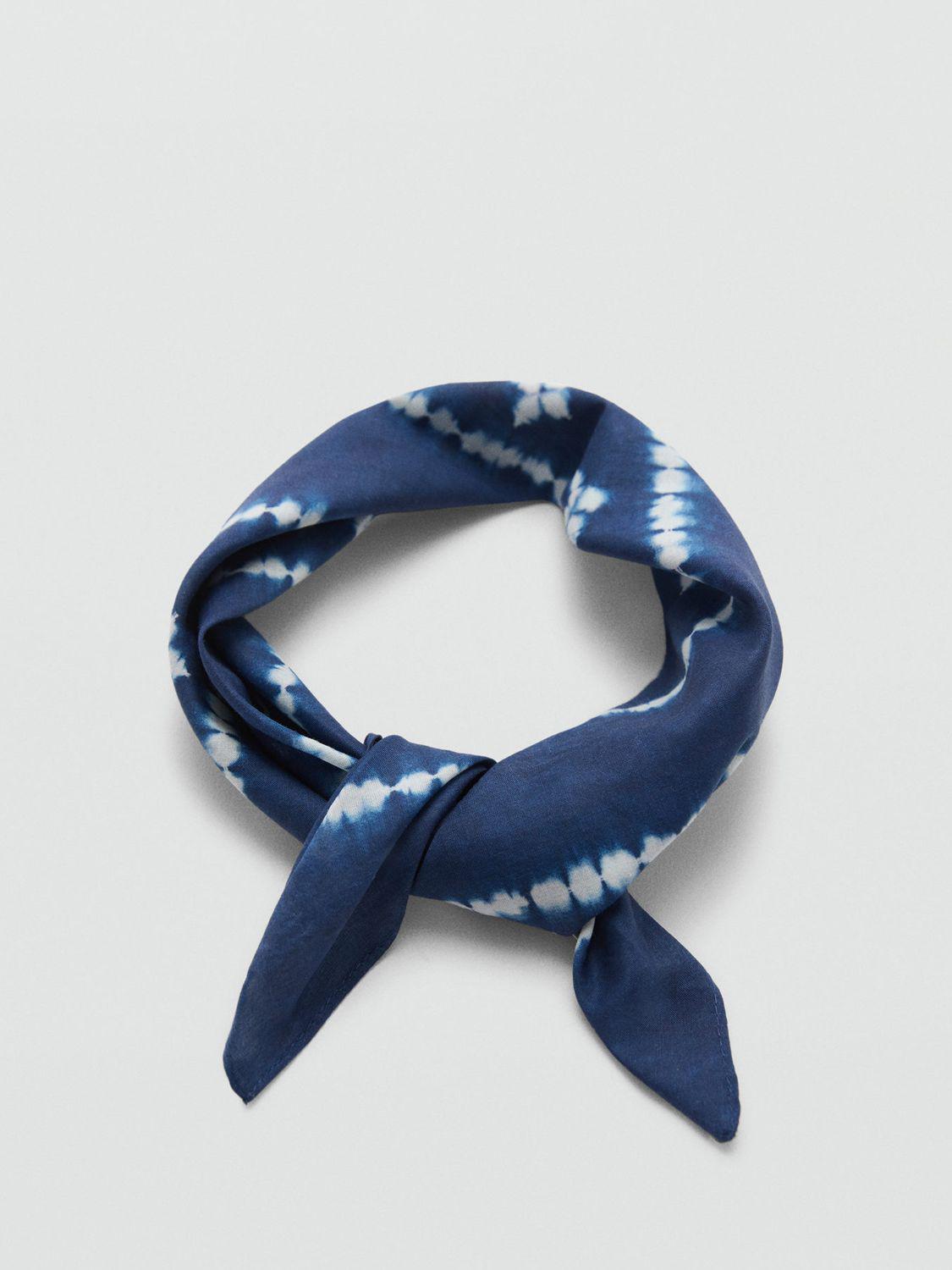 MANGO Indie Scarf in Medium Blue | endource