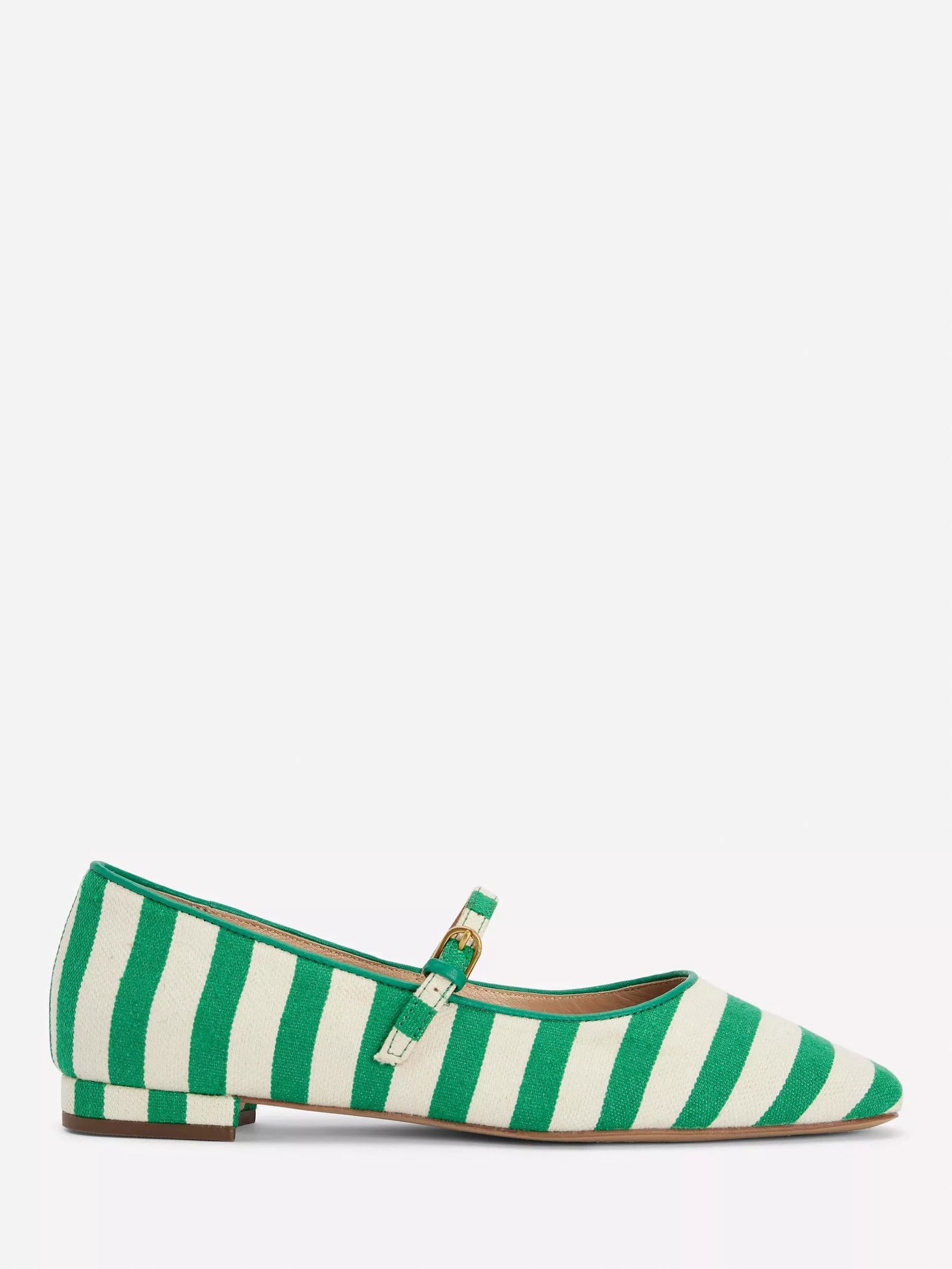BODEN Penelope Stripe Pumps in Rich Emerald/Multi | endource