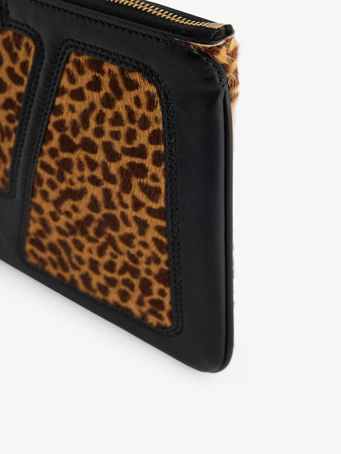 VALENTINO GARAVANI Viv Superstar Leopard-Print Leather Pouch | endource
