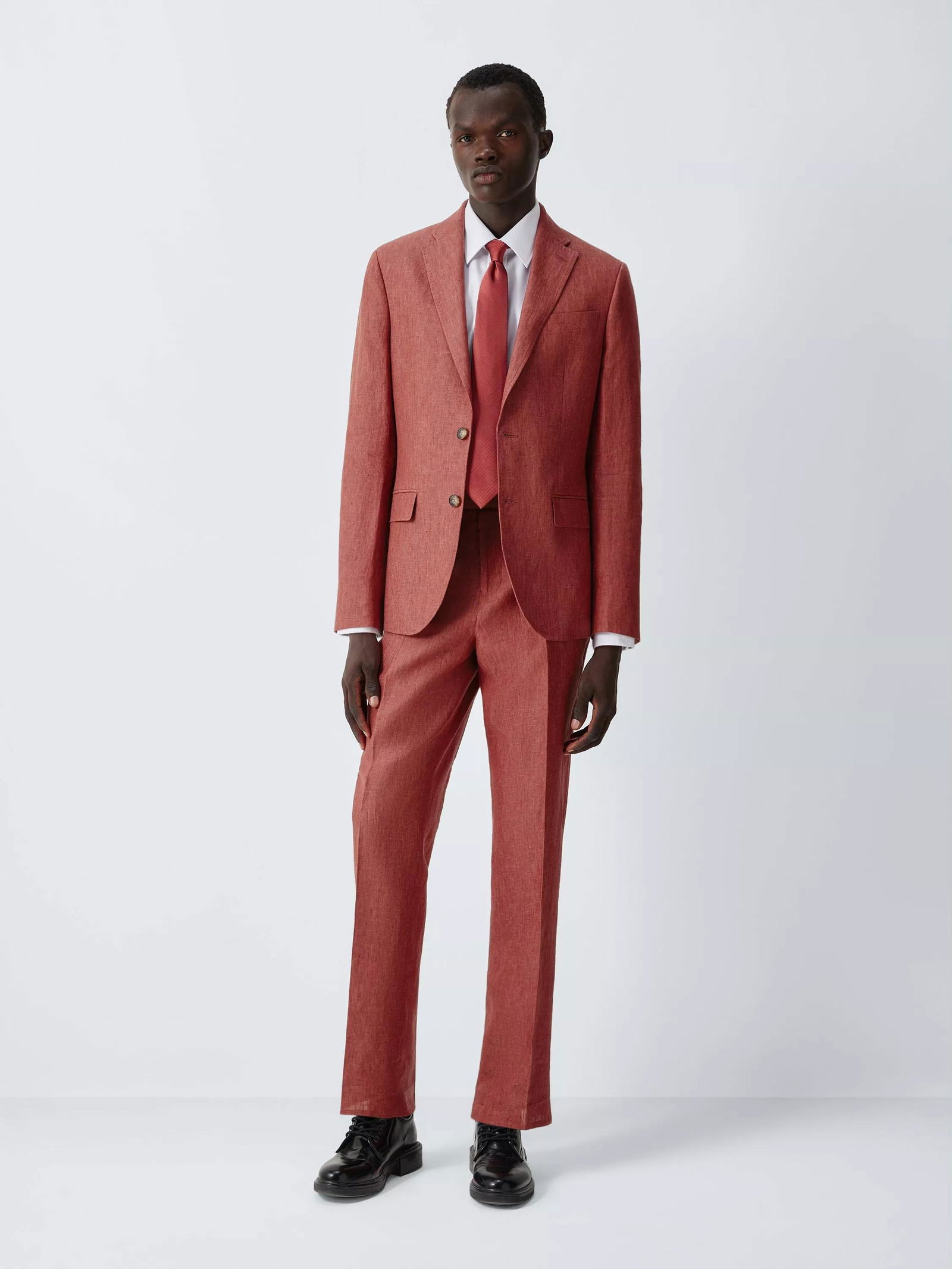 JOHN LEWIS Single Breasted Regular Fit Linen Suit Jacket, Apple Butter ...