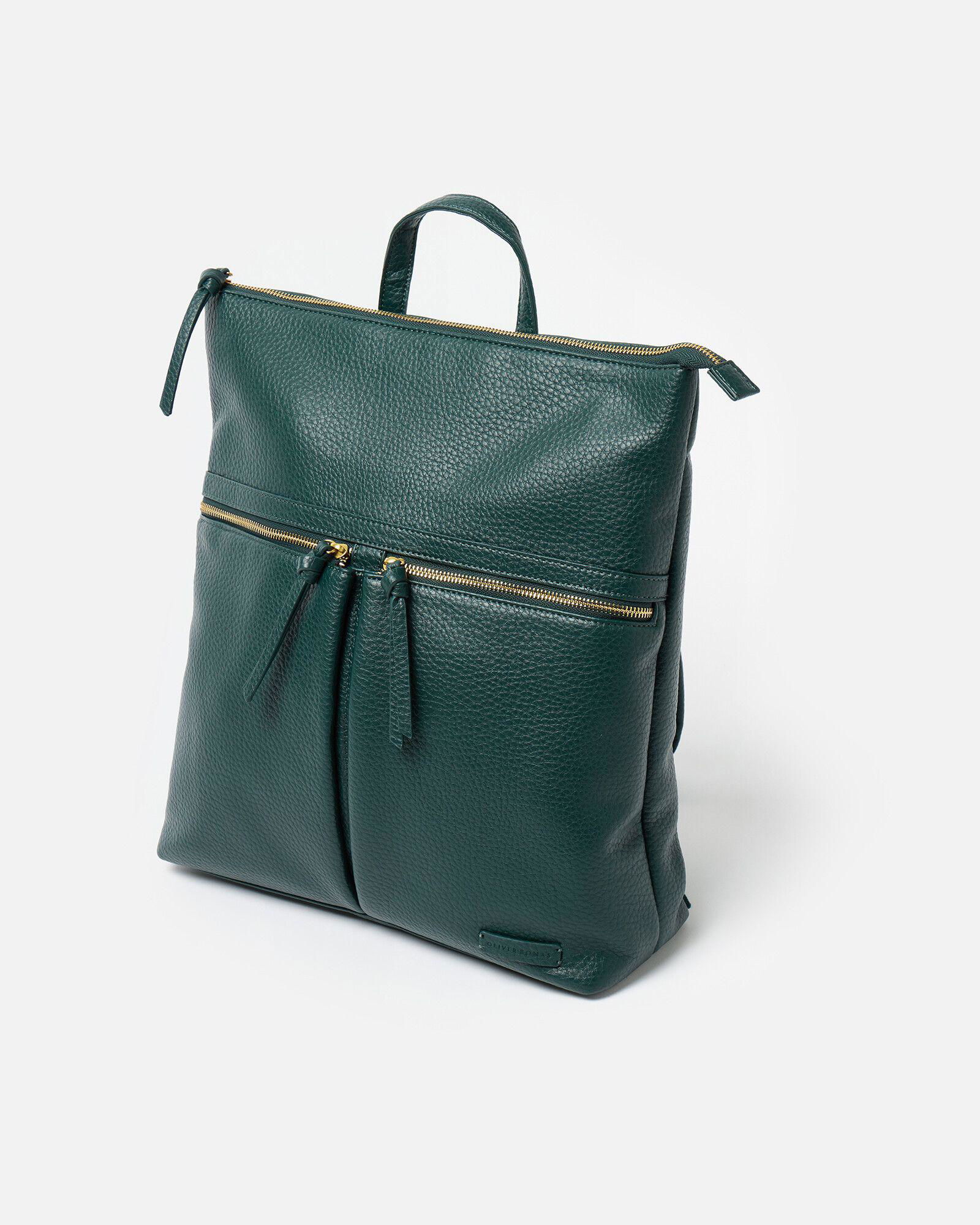OLIVER BONAS Anie Large Multi Pocket Backpack in Green | endource
