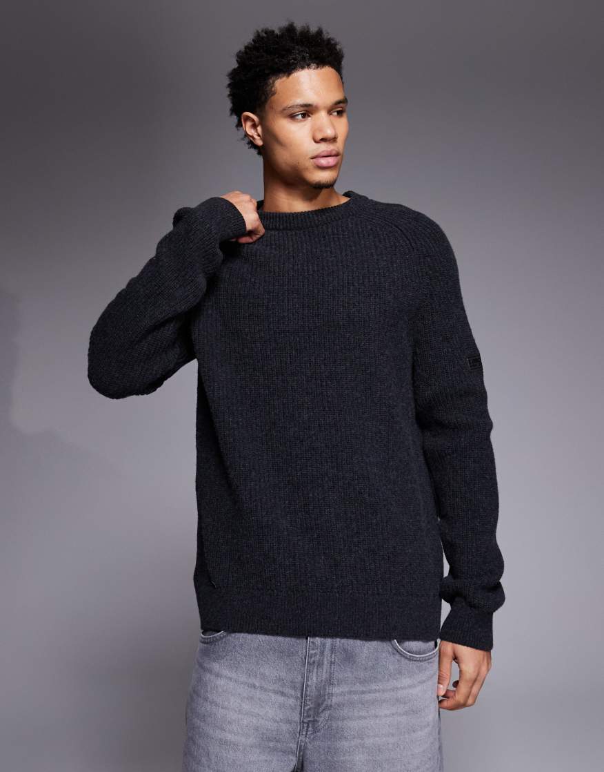 BARBOUR INTERNATIONAL Chester Crew Knit Jumper | endource