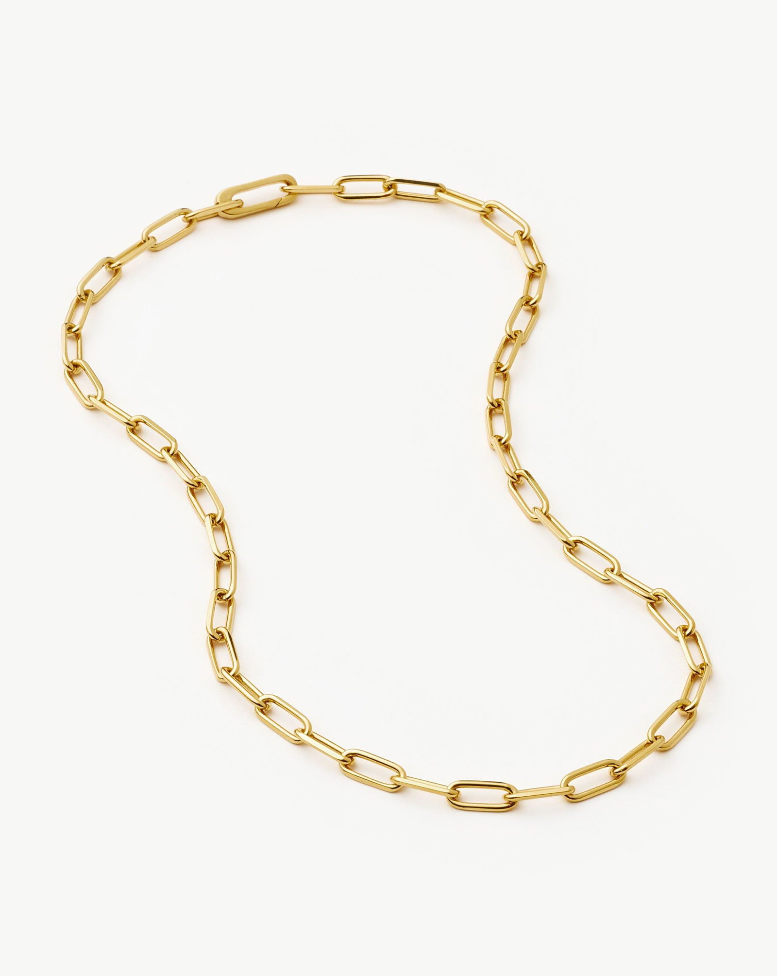MISSOMA Classic Paperclip Chain Necklace in 18ct Gold Plated | endource
