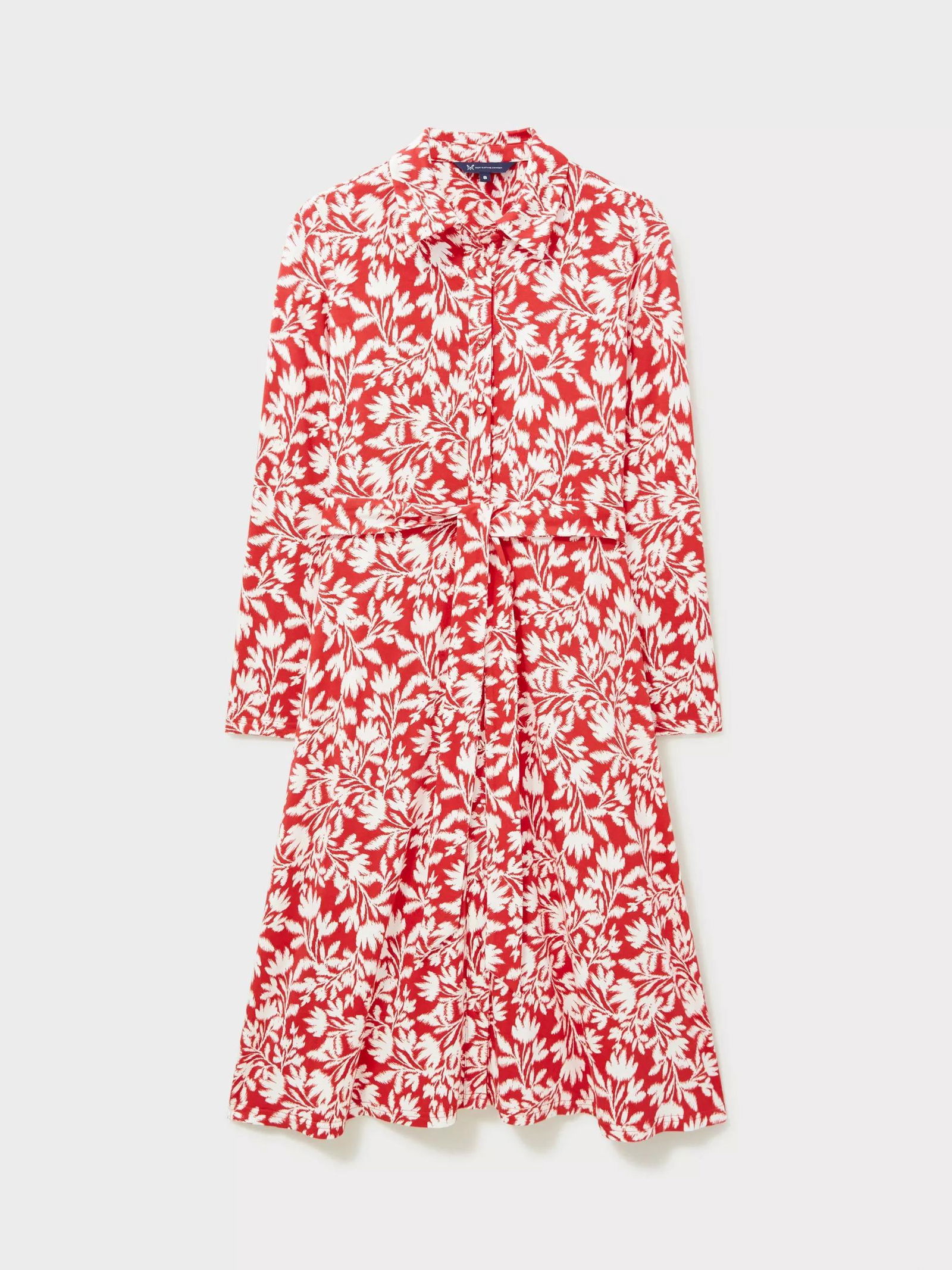CREW CLOTHING Emma Shirt Dress in Multi/Red | endource
