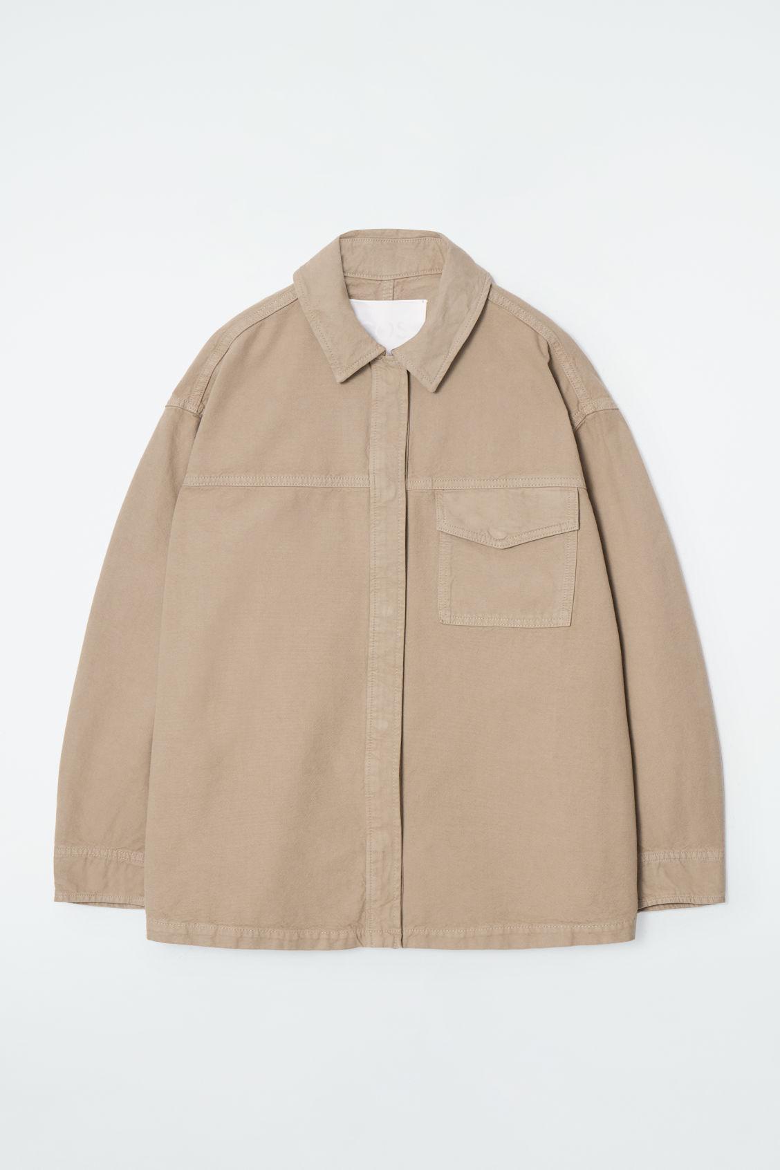 COS Oversized Workwear Overshirt in KHAKI | endource