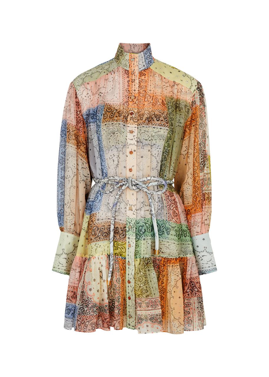 ZIMMERMANN Matchmaker Lantern Cotton-Blend Mini Dress | Endource